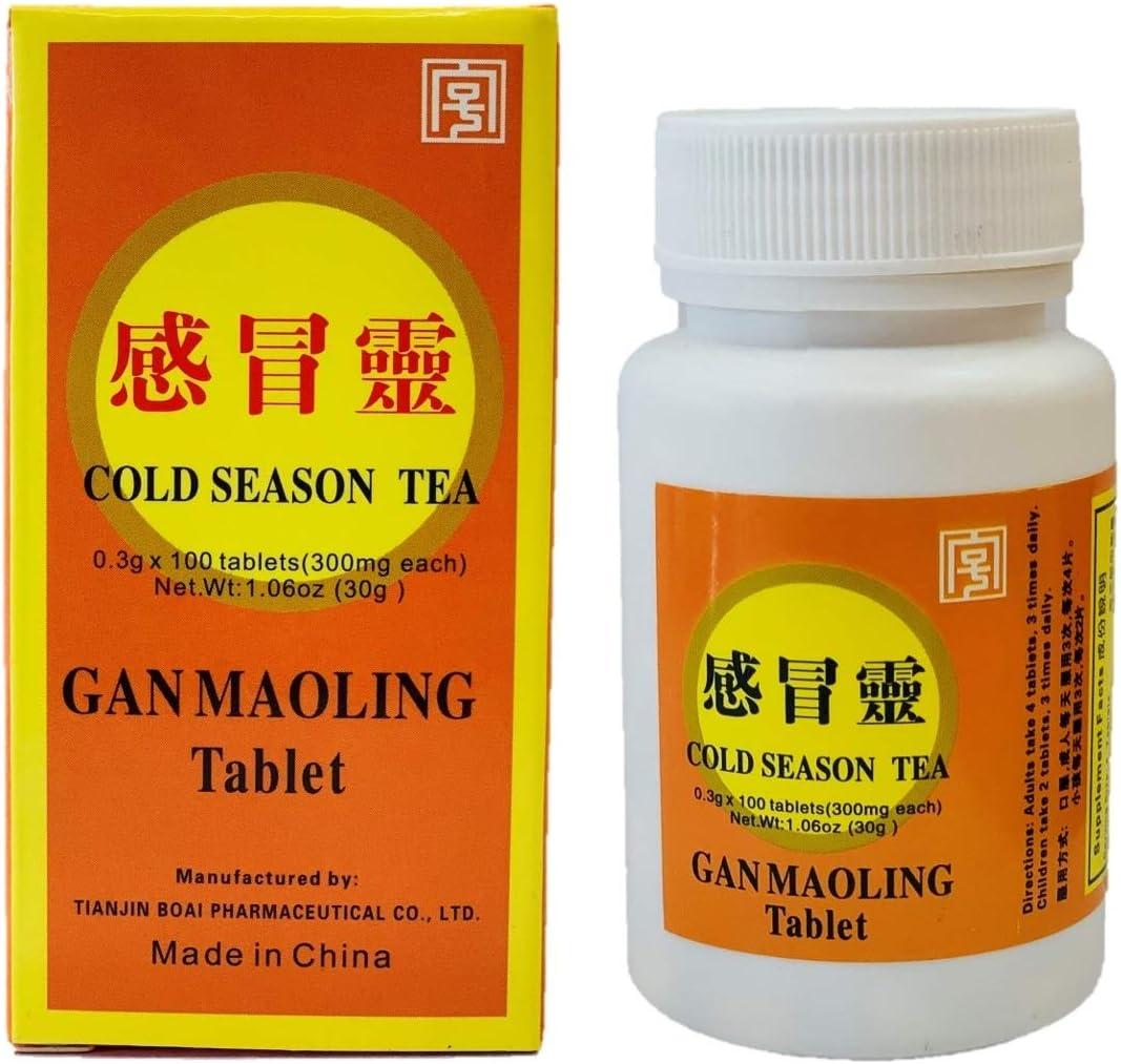 Gan Mao Ling Cold Relief Tablets - 200 Tablets (2 Bottles) | Buy Now ...