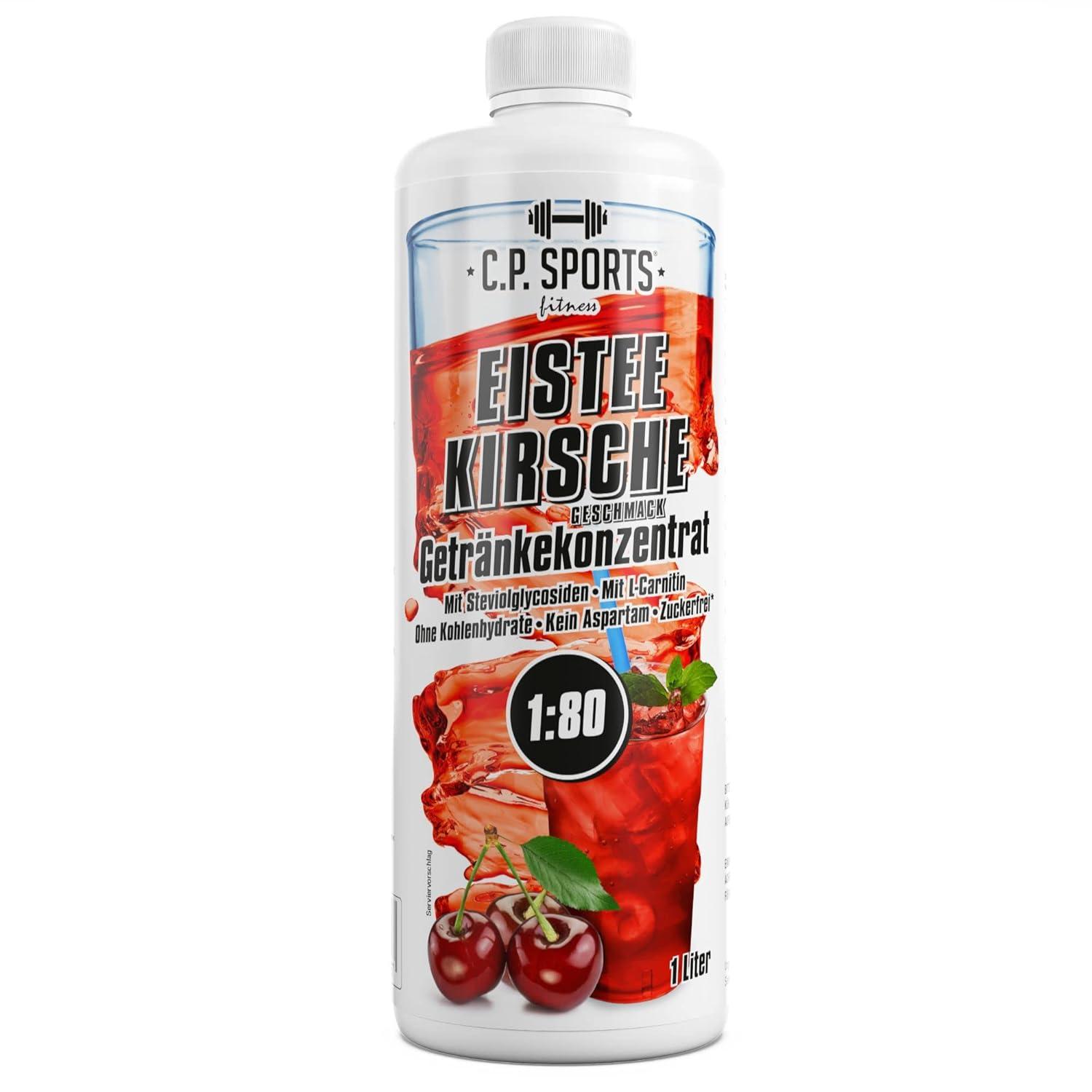 C.P.Sports Sugar-Free Beverage Syrup - Iced Cherry Mineral Drink ...