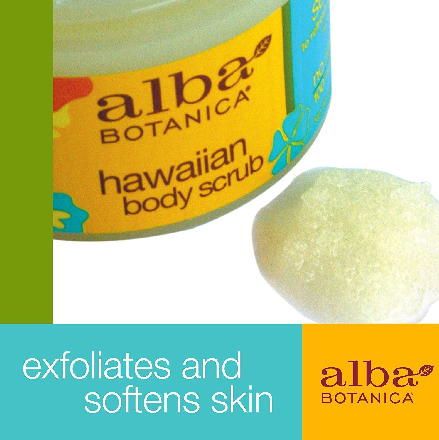 Alba Botanica Hawaiian Body Scrub Revitalizing Sea Salt 14.5 Oz WHITE ...
