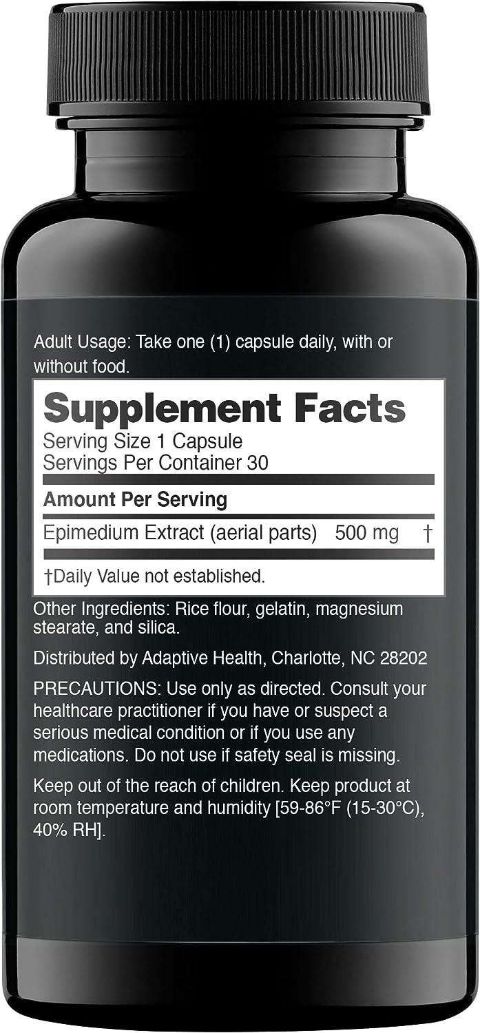 Nugenix Essentials Horny Goat Weed Extract - Epimedium - 30 Capsules ...