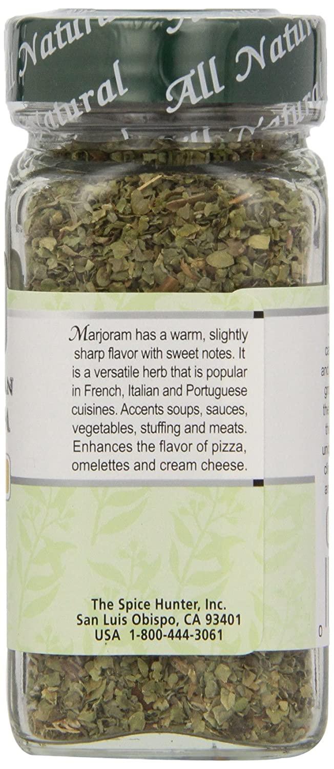The Spice Hunter Marjoram Mediterranean Leaves 0.3oz Jar - Premium ...