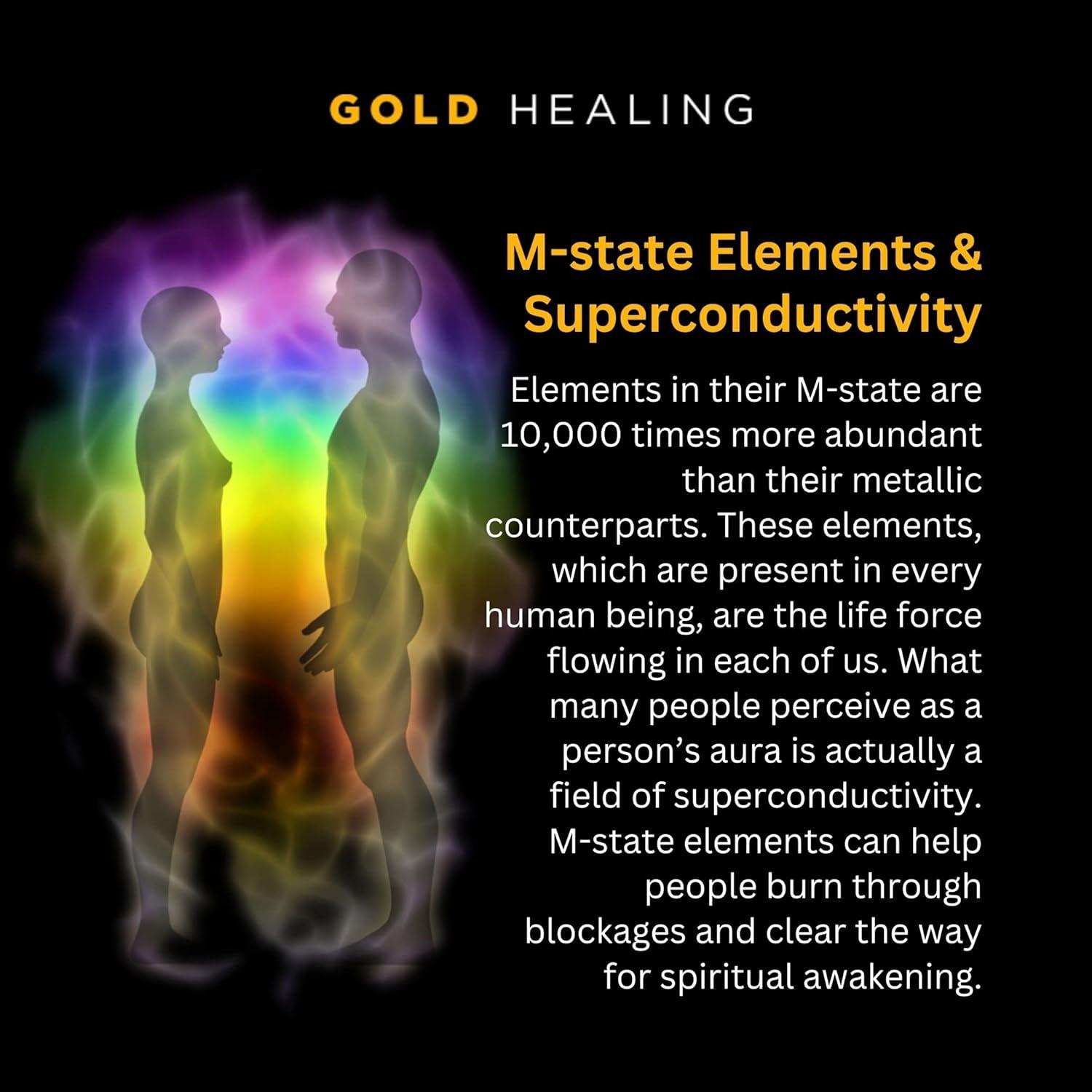 GOLD HEALING - Liquid ORMUS 200ML 70% MONATOMIC Gold 30% Magnesium MANA ...