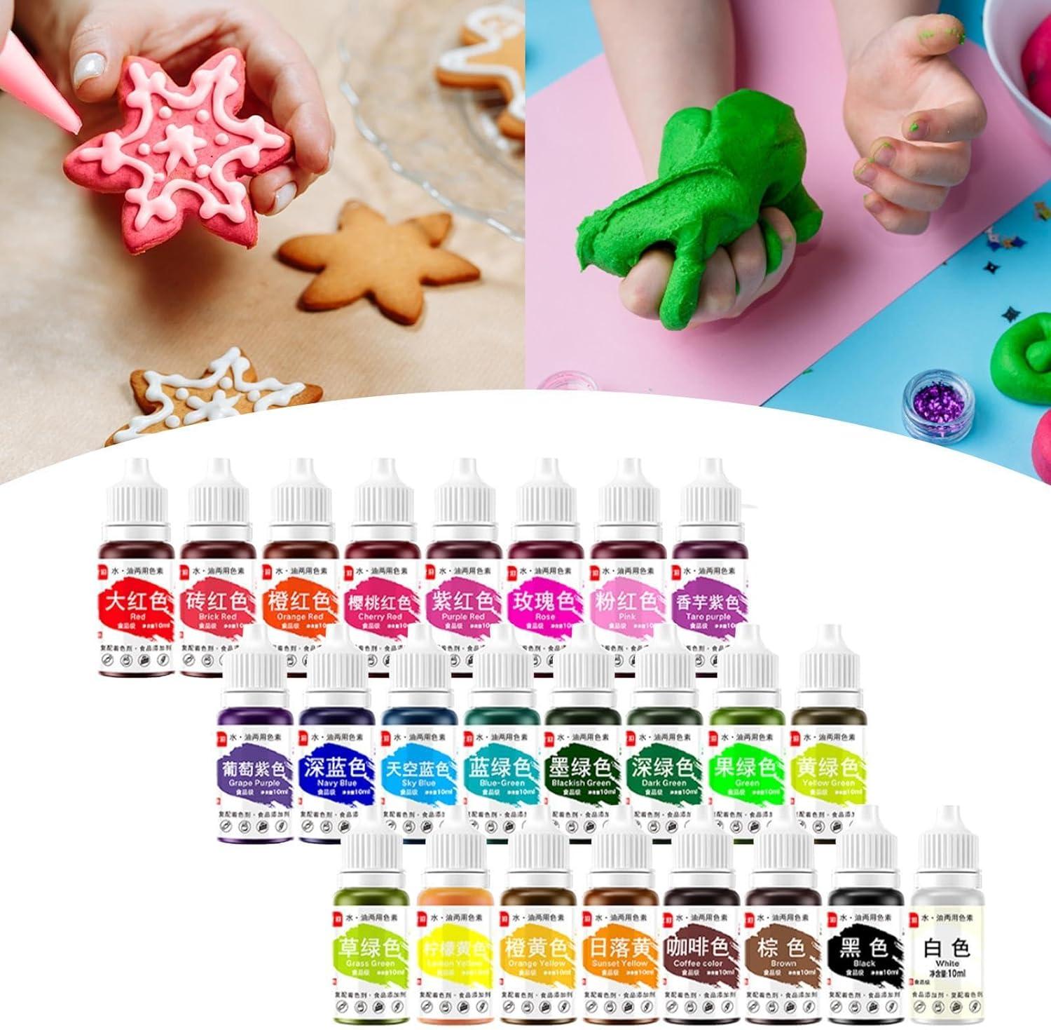 Food Colouring Set 25x10ml Highly Concentrated Colouring Food-grade ...