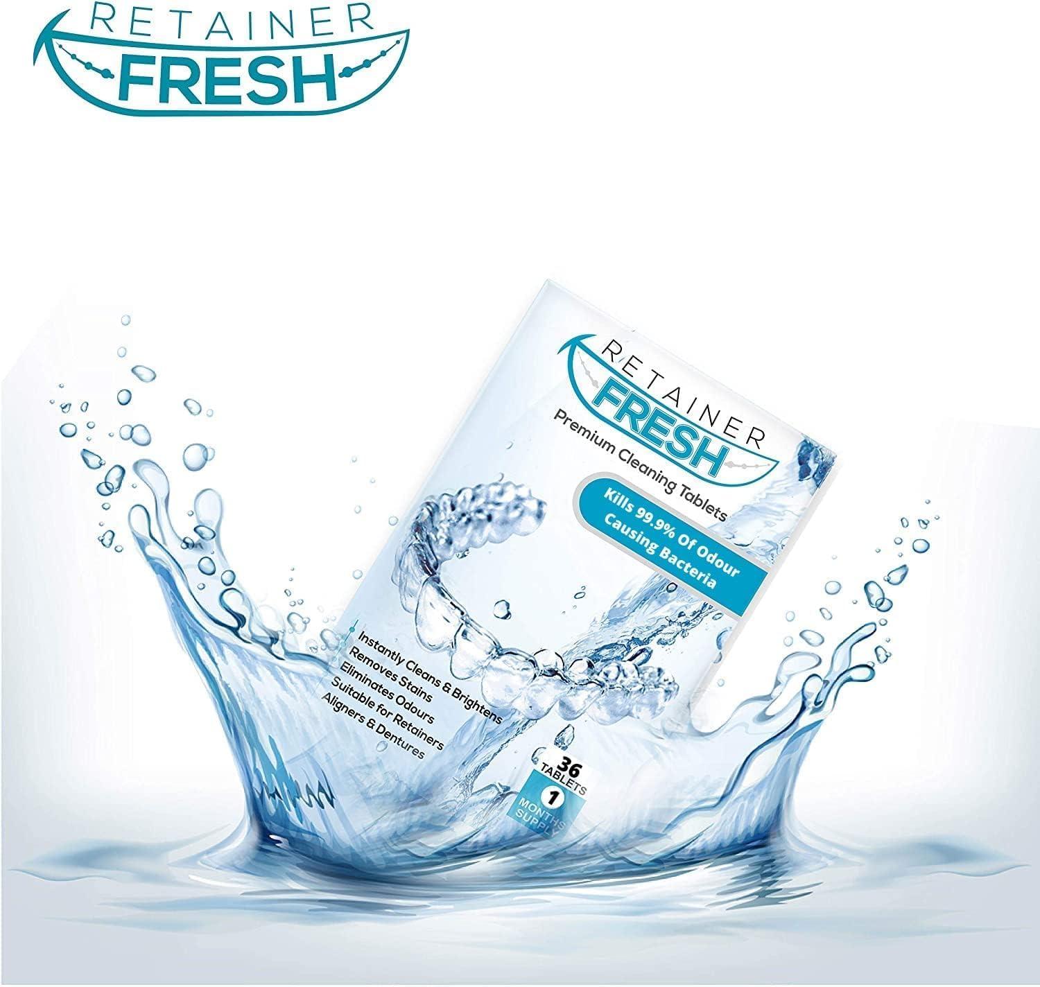 Retainer Cleaning Tablets - 36 Count | Fresh Brite & Stain-Free ...