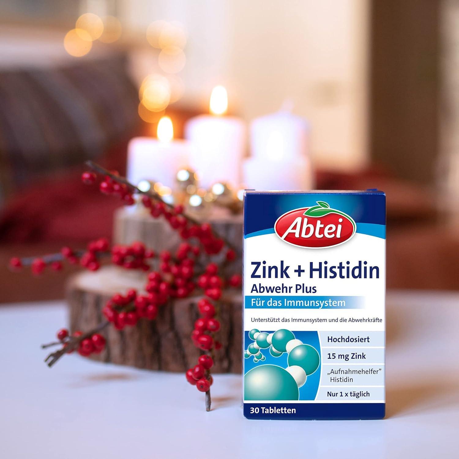 Abbey Zinc + Histidine Defense Plus - High-Dose Immune Support ...
