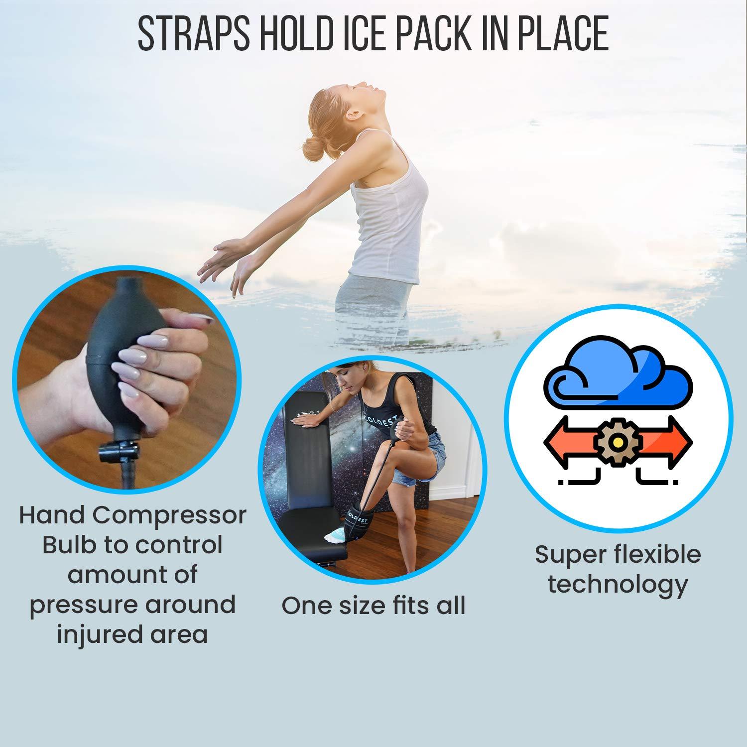 The Coldest Ankle Ice Pack - Compression Support for Achilles Tendon ...