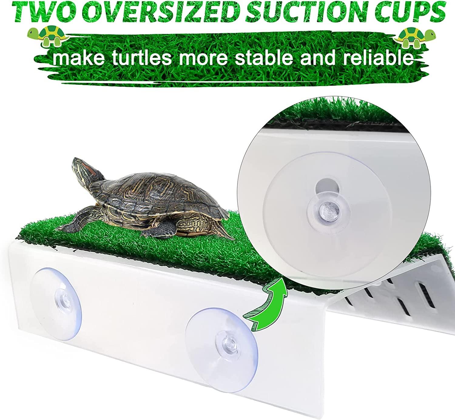 Keedolla Turtle Basking Platform: Large Green Grass Ramp for Aquarium ...