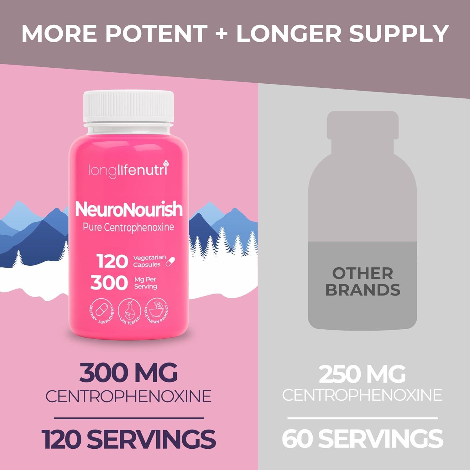 Centrophenoxine 300mg - Cognitive Enhancer Nootropic | Made in USA ...