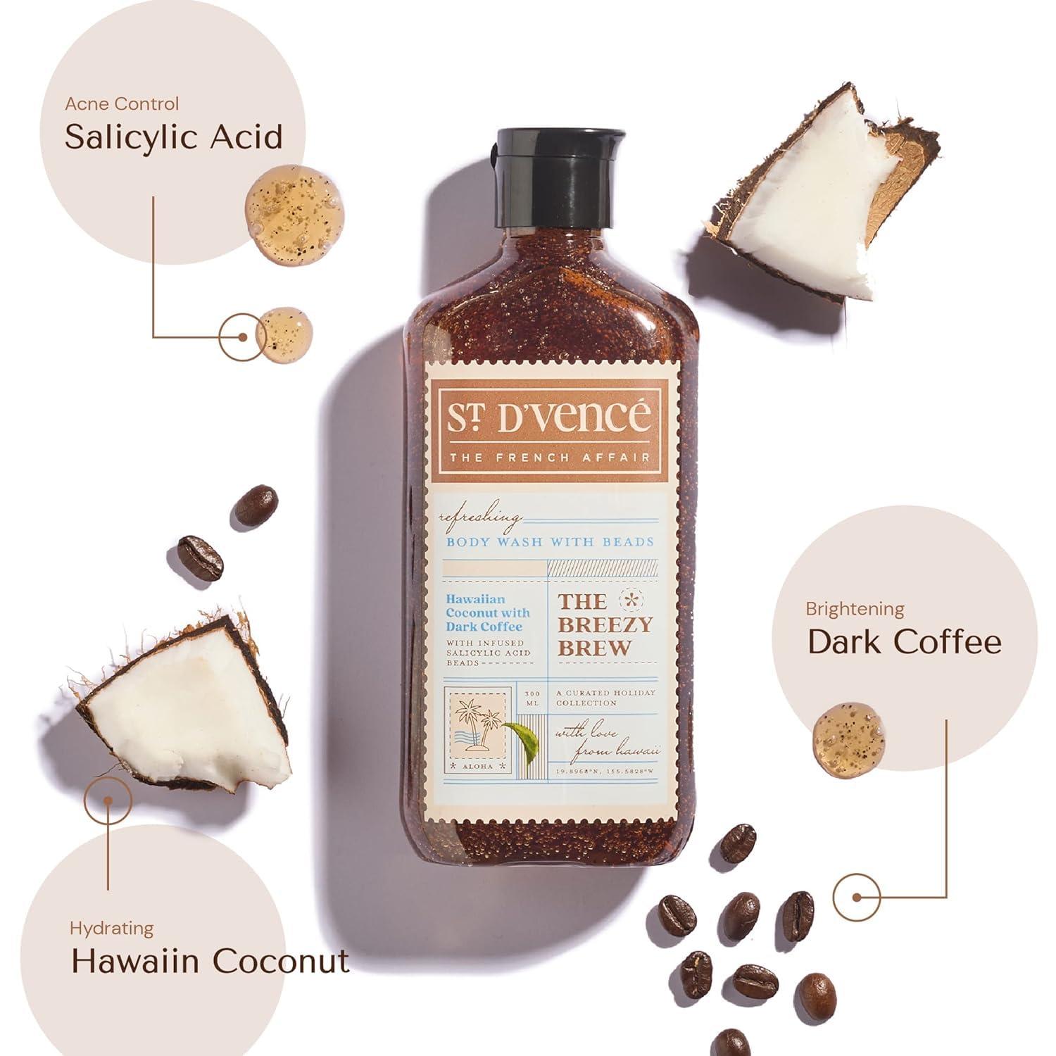 Breezy Brew Coffee Body Wash | Coconut Infused | Unisex | Salicylic ...