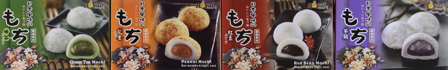 Royal Family Japanese Mochi Variety Pack - Red Bean, Taro, Green Tea ...