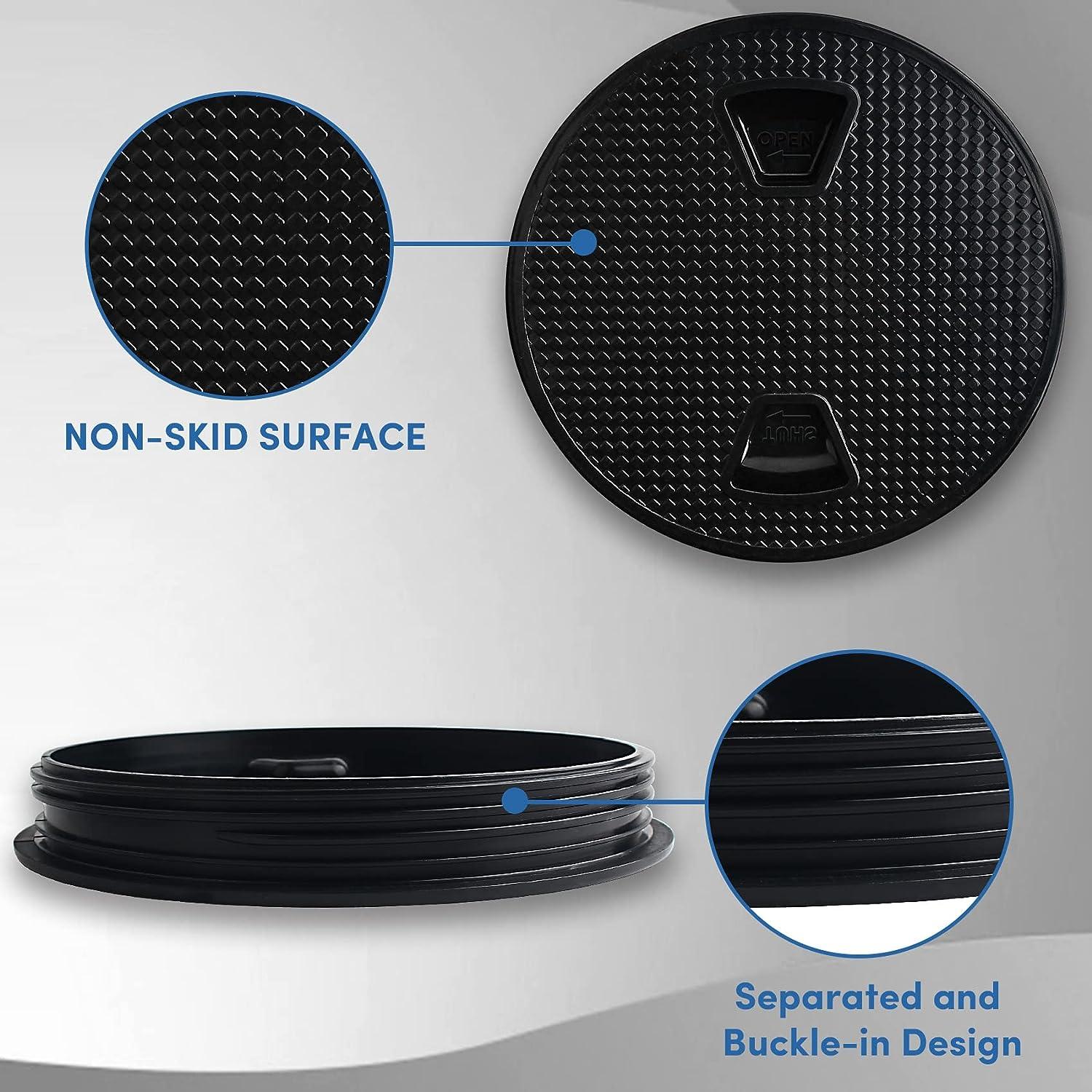 VEITHI Circular Non Slip Inspection Hatch - Boat Deck Plate for RV ...