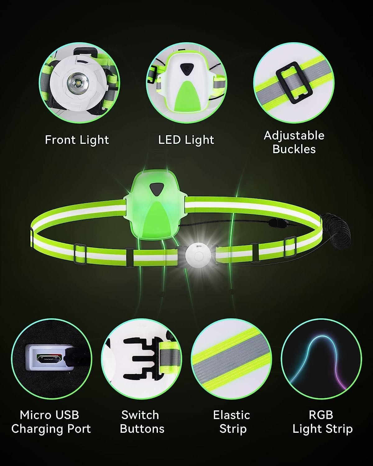 FIXEY AN Multicolor Running Lights | Rechargeable Reflective Gear for ...