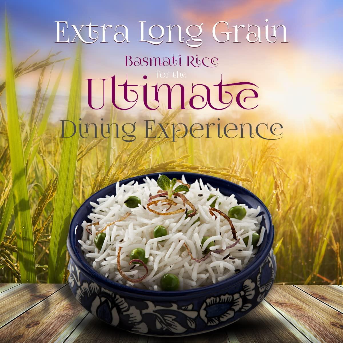 Shahzada Supreme Basmati Rice (10 lbs.) - Extra Long Grain Non-GMO ...