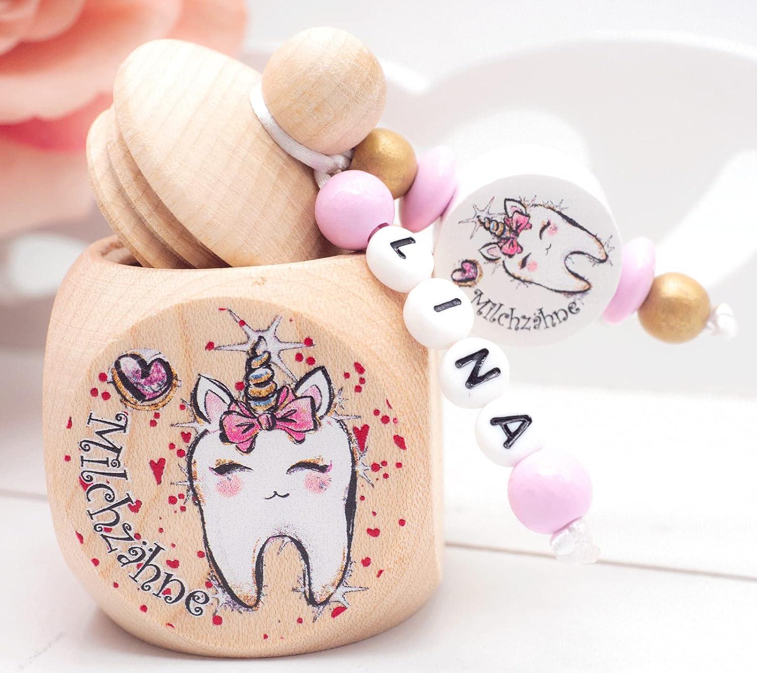 Personalized Unicorn Tooth Fairy Box for Girls - Milk Teeth Storage ...