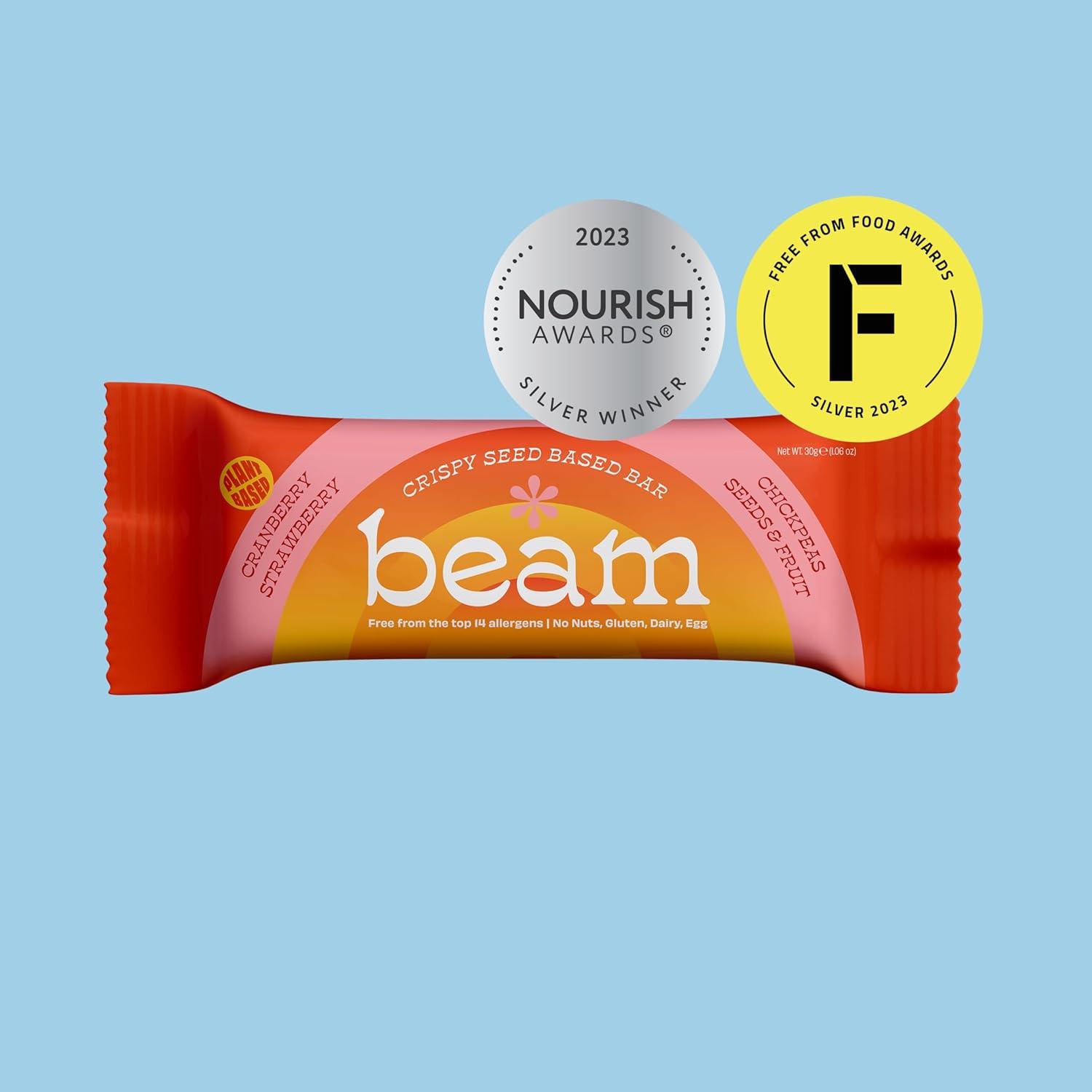 HEALTHY SNACK BARS BY BEAM | Crispy Seed Based Bar Cranberry Strawberry ...