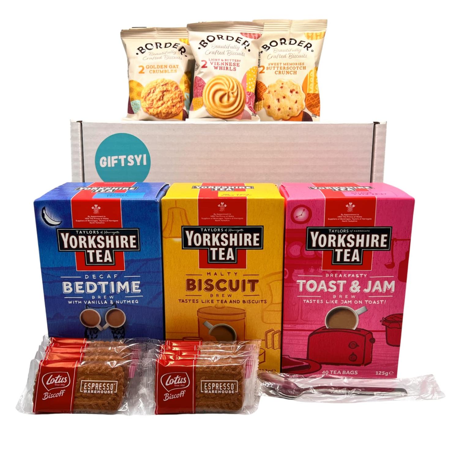 British Tea Gift Set with Lotus Biscoff Cookies and English Tea ...