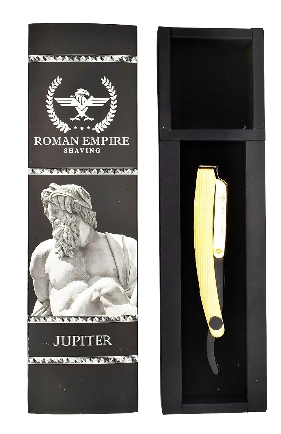 Buy ROMAN EMPIRE SHAVING Jupiter Straight Razor - Professional Barber ...