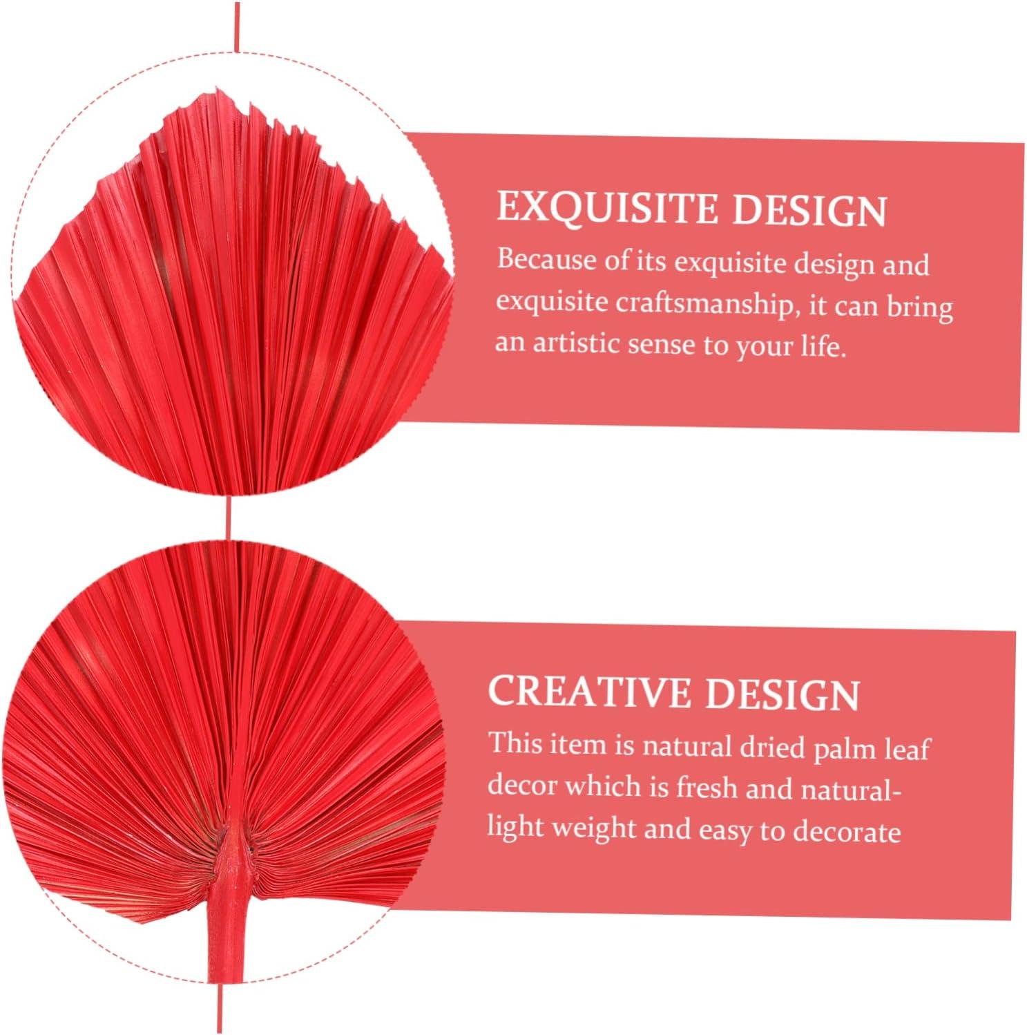 Alipis Simulated Cattail Fan Wedding Layout Palm Leaf Dried Palm Spears ...