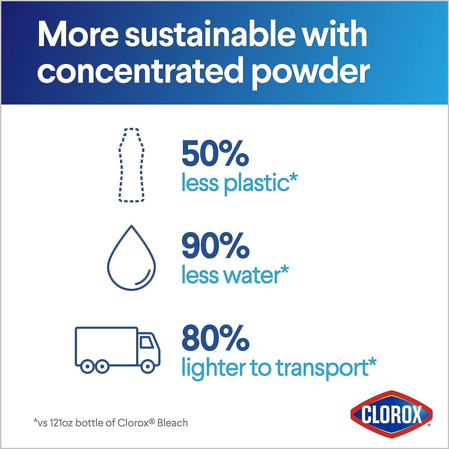 Clorox Bleach Powder - Fast Dissolving Stain Remover for Laundry ...