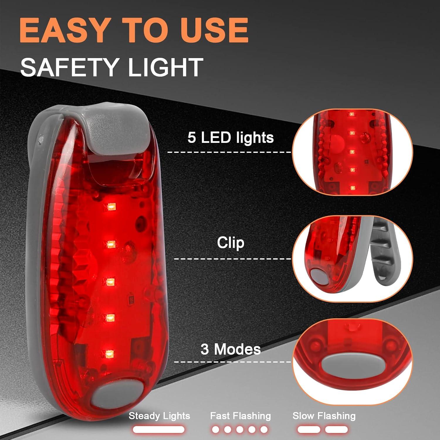 Sosayet LED Safety Light Set | Flashing Backpack & Stroller Lights for ...