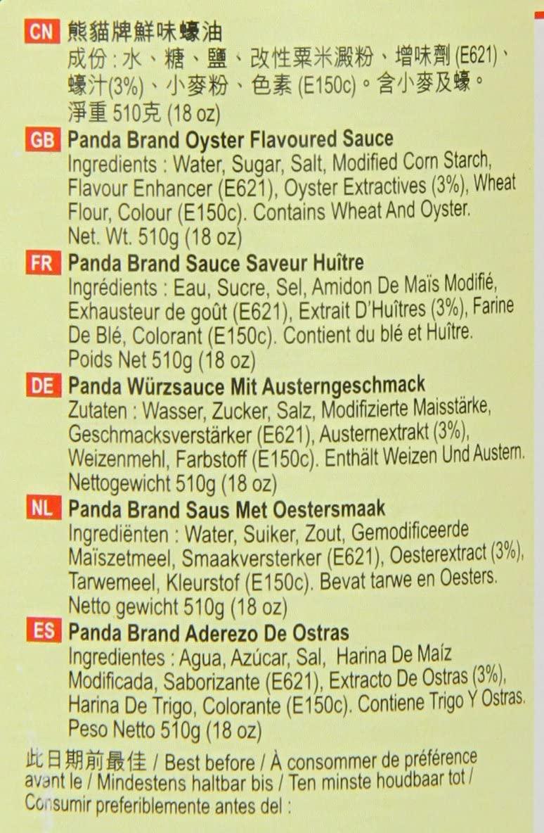 Lee Kum Kee Panda Brand Oyster Sauce 510g | Authentic Oyster Flavour ...
