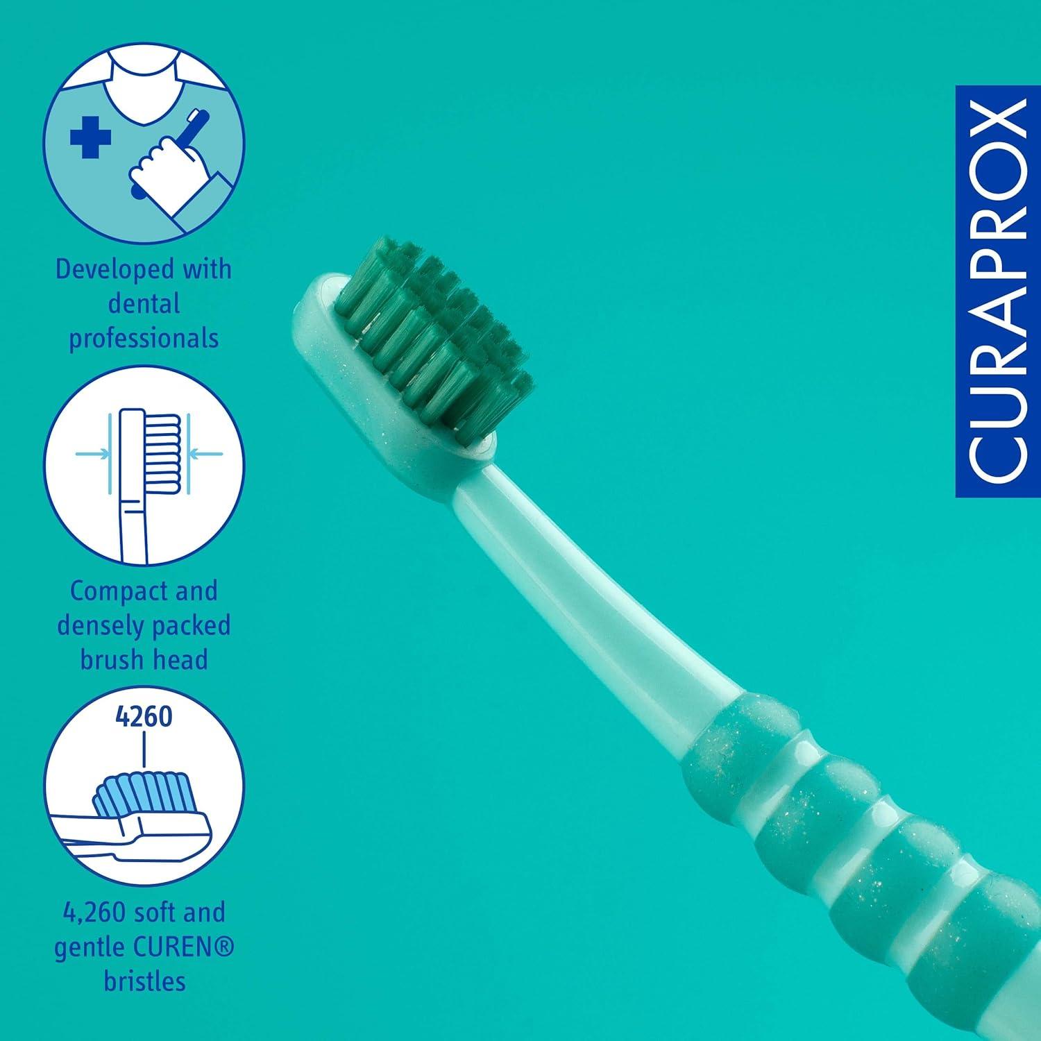 Curaprox Baby Toothbrush - Extra Soft 4260 Curen Bristles - First ...