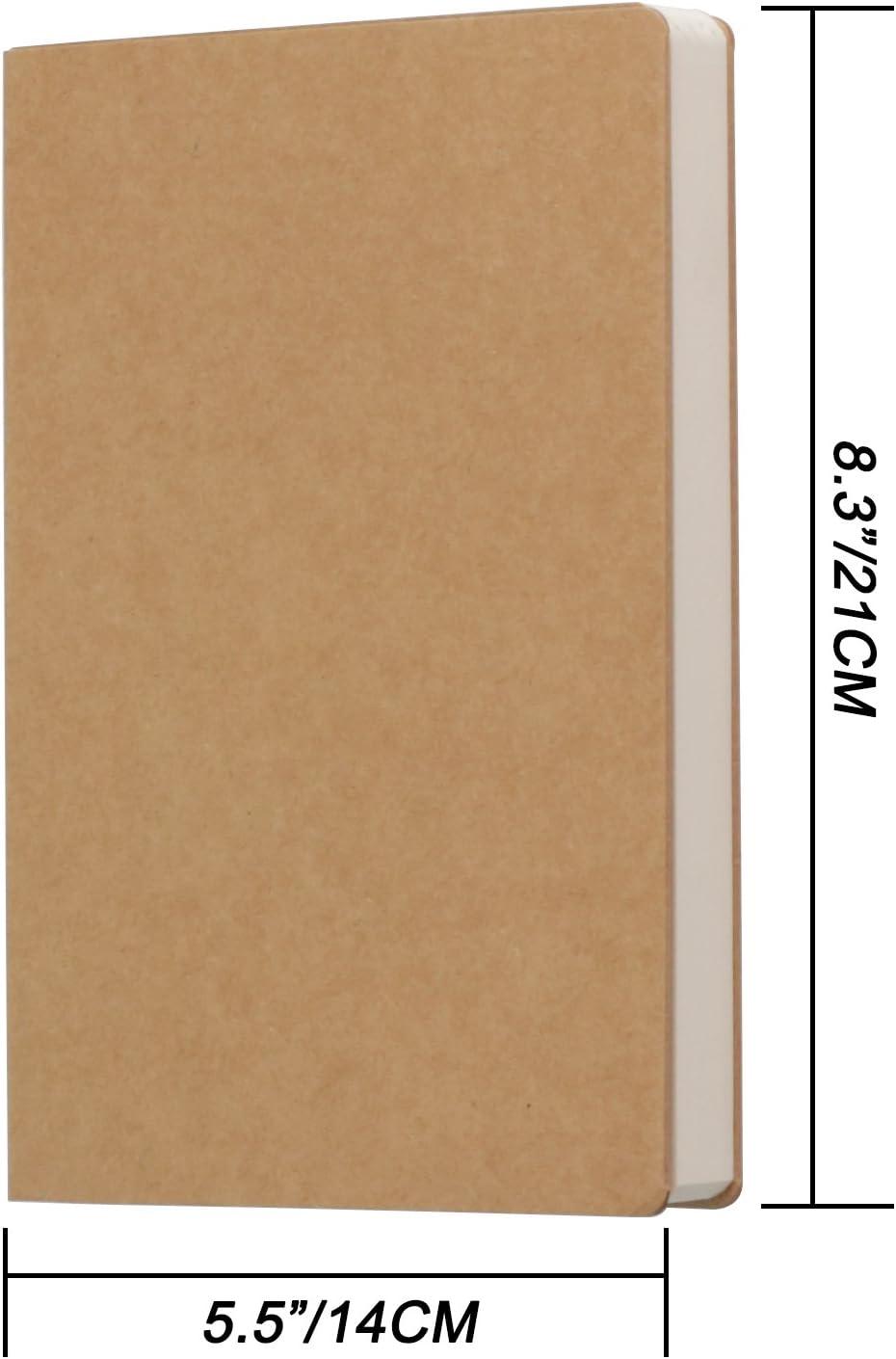 Kraft Cover Blank Sketch Book - 140x210mm - 112 Sheets/224 Pages - 100g ...