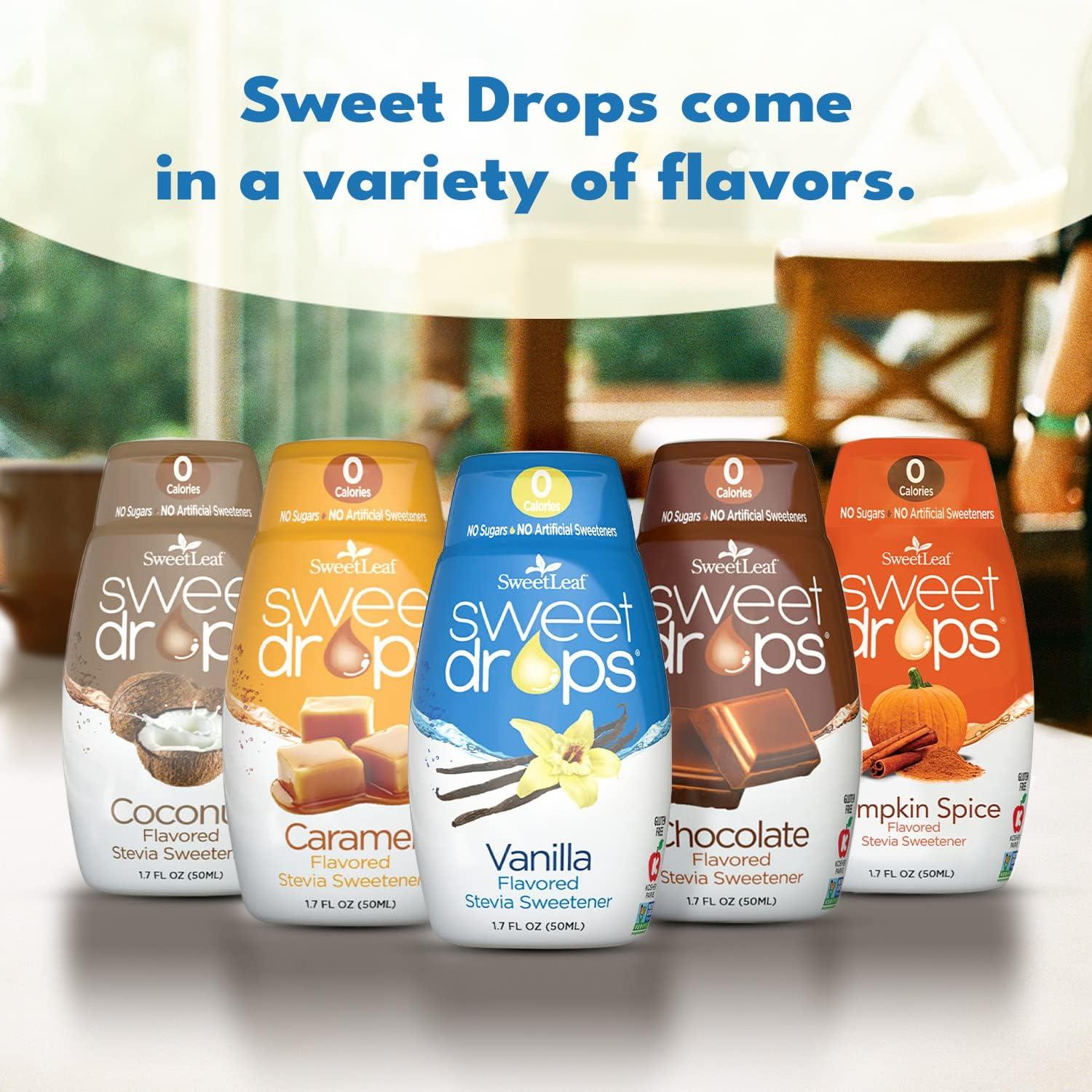 SweetLeaf Vanilla Stevia Drops - Sugar-Free Liquid Sweetener for Keto ...