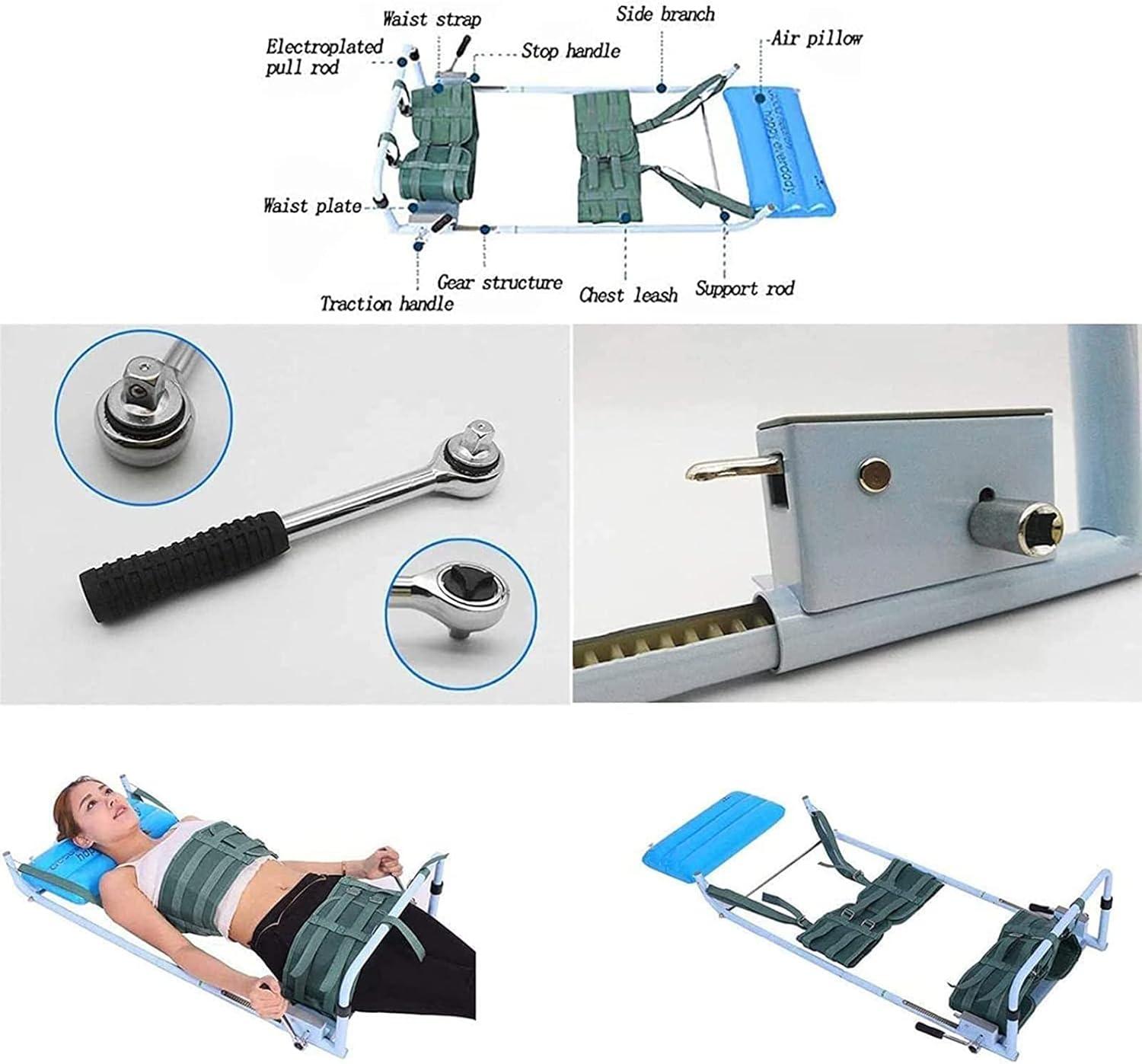 Back Lumbar Traction Device Home Use Cervical Spine Extension Stretcher ...