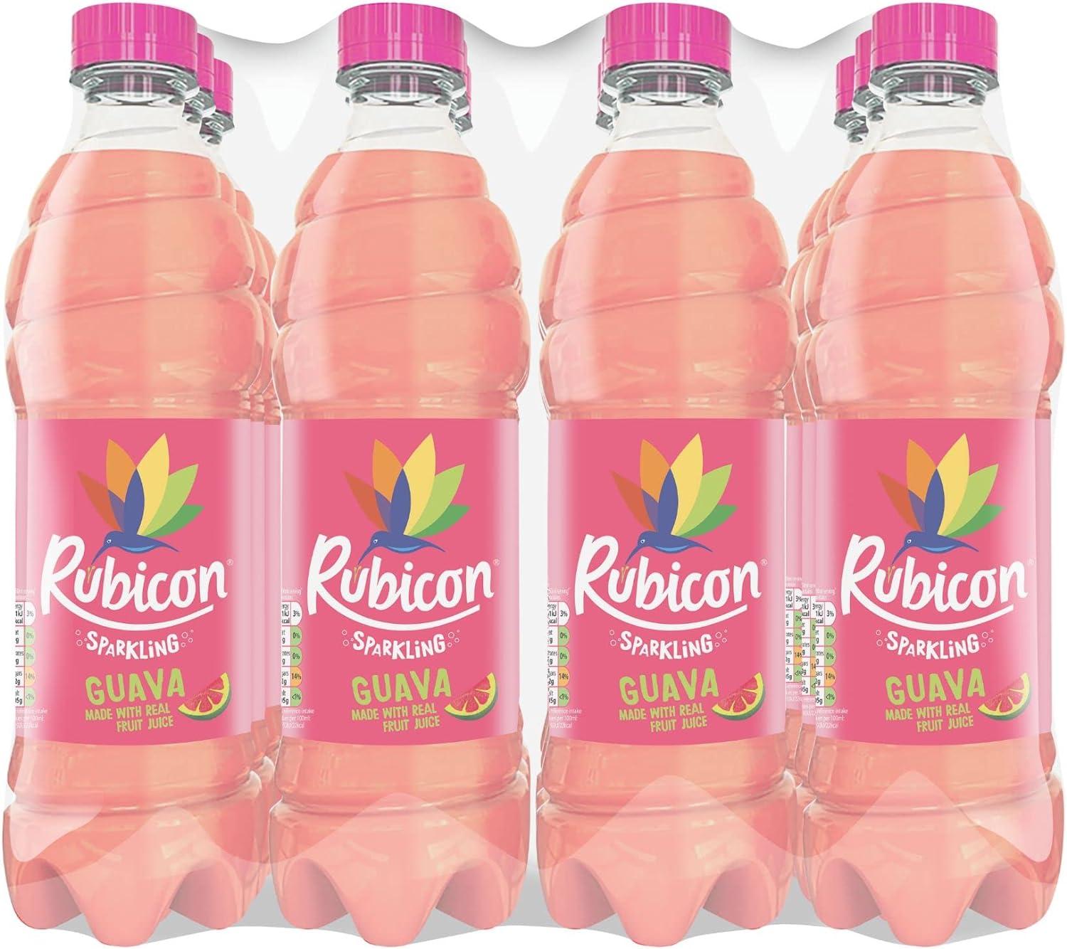 Rubicon Sparkling Guava Fizzy Drink - 24 x 330ml Cans | Handpicked Real ...
