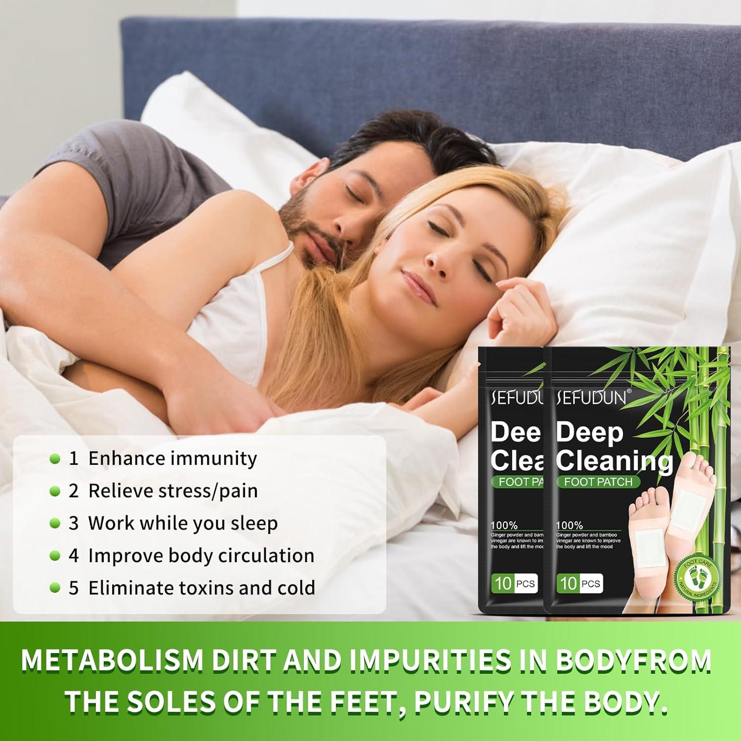 Detox Foot Patches - 20 Pcs Natural Foot Detox Pads for Deep Cleansing ...