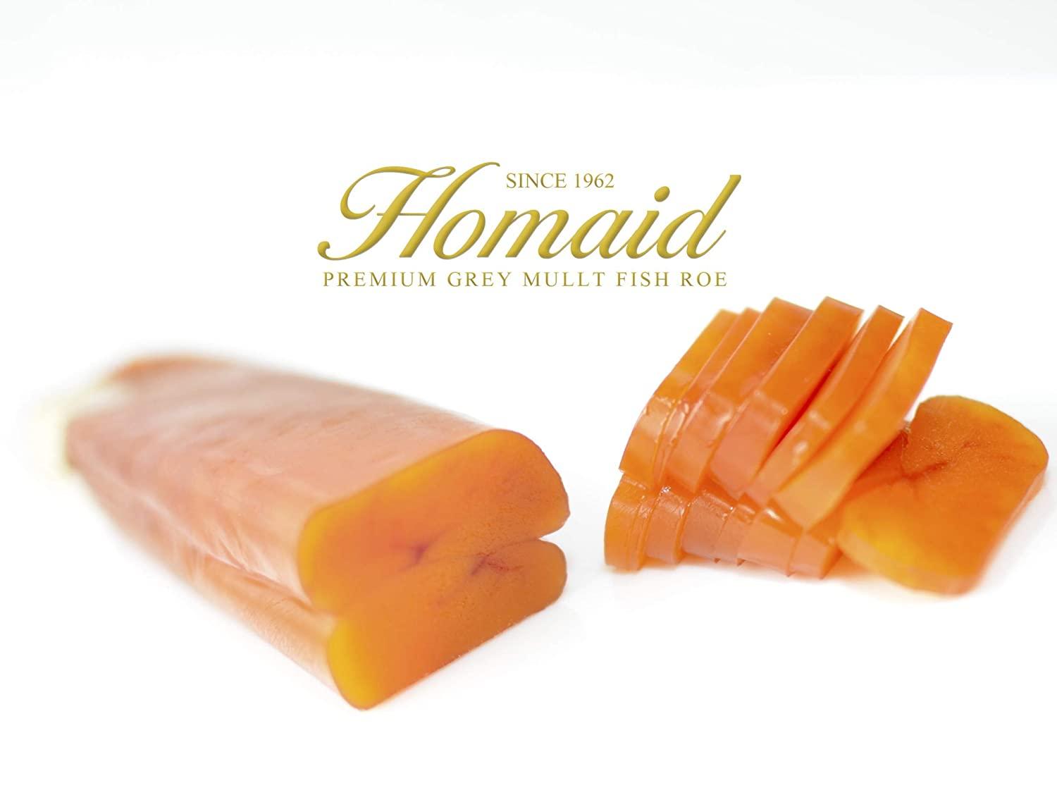Homaid Egyptian Bottarga (Dried Mullet Roe) 3.19oz - Wild Caught from ...