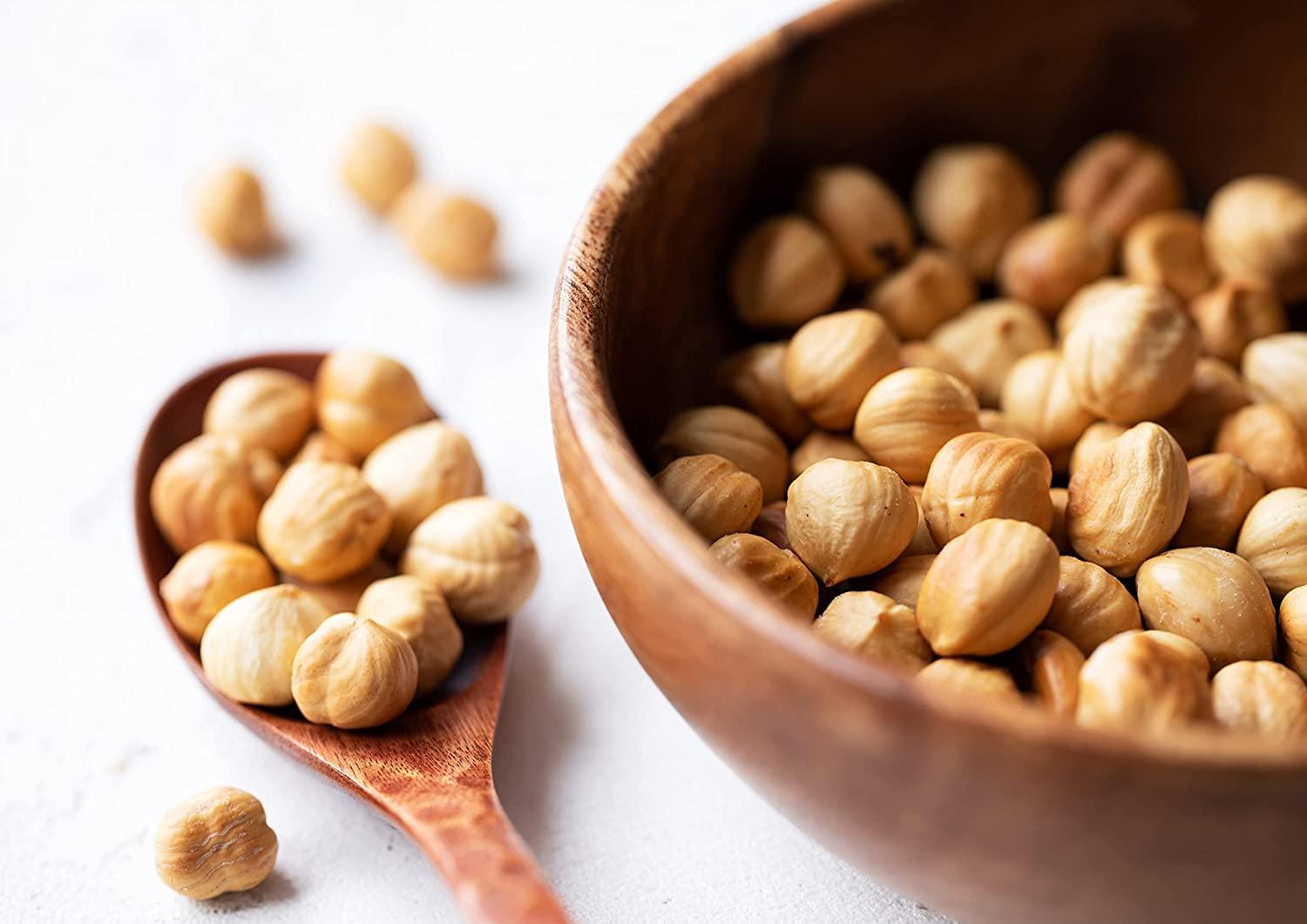 1lb Dry Roasted Blanched Hazelnuts with Himalayan Salt - Keto & Vegan ...