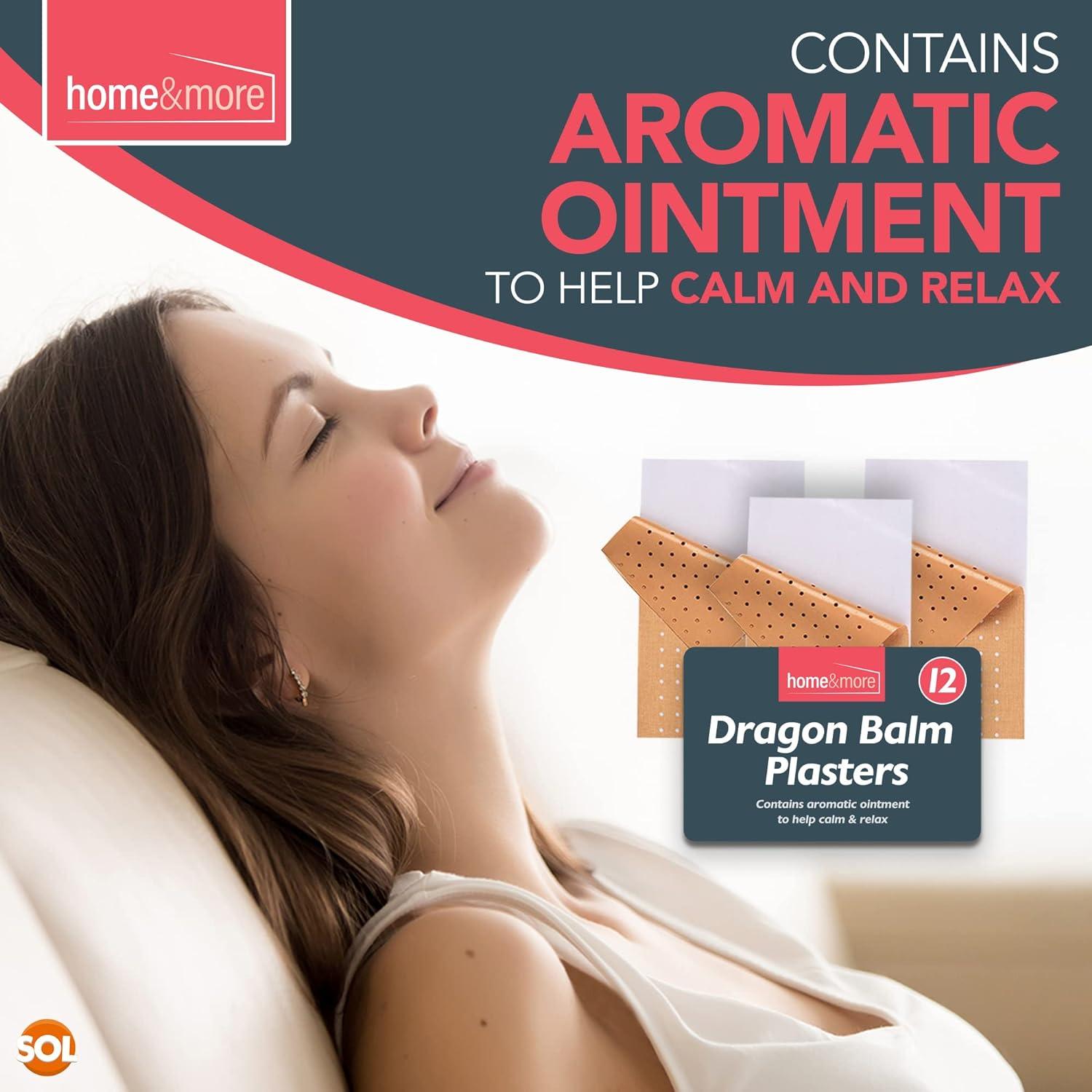 12pk Dragon Balm Plasters | Adhesive Heat Patches for Back, Neck ...