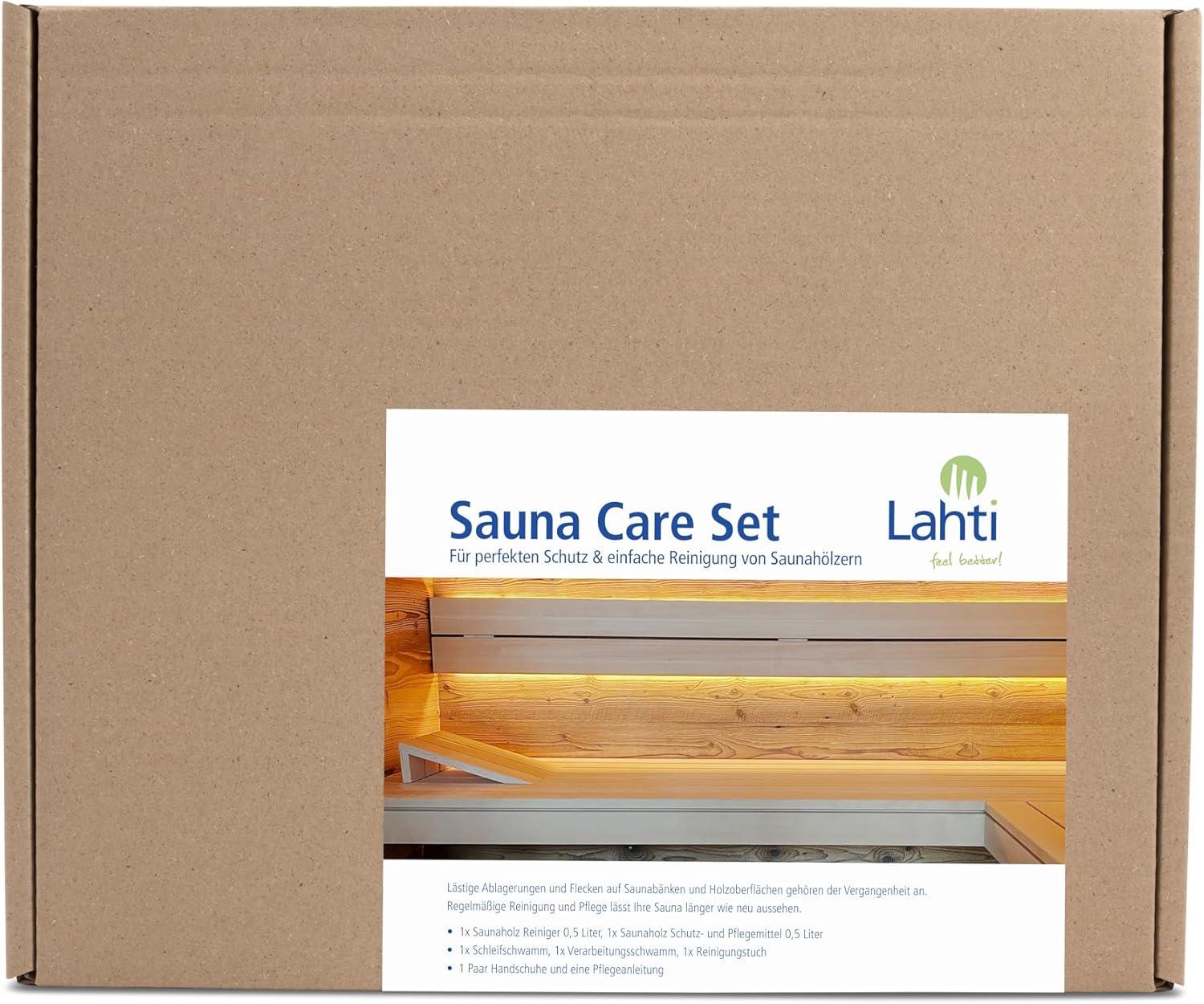 Lahti Sauna Care Set - Premium Wood Protection & Cleaning for Your ...