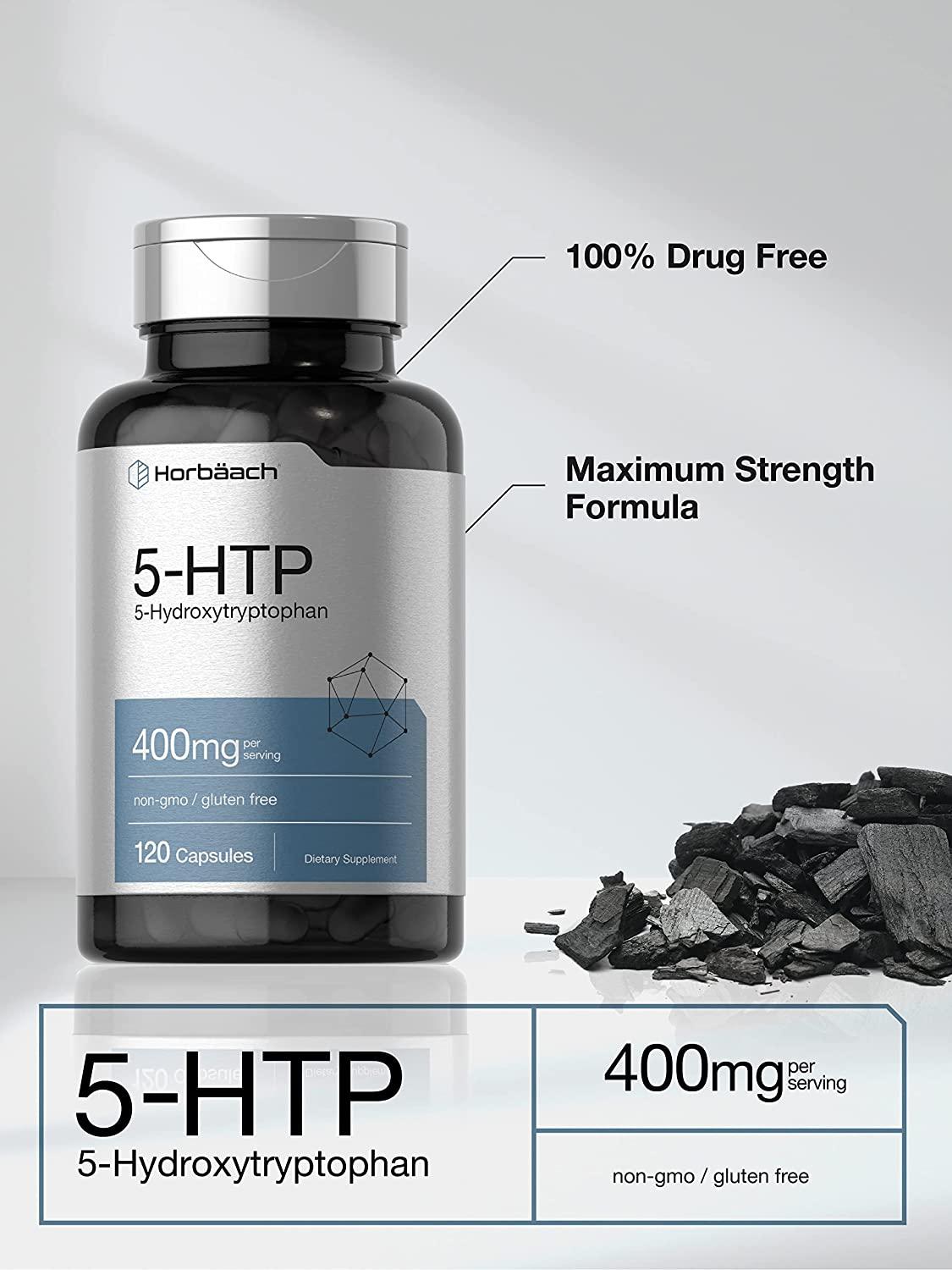 5HTP 400mg Capsules | 120 Capsules | 5-HTP Extra Strength Supplement ...