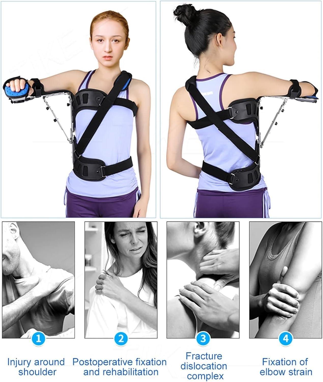 FoRes Shoulder Joint Fixation Brace - Adjustable Abduction Support for ...