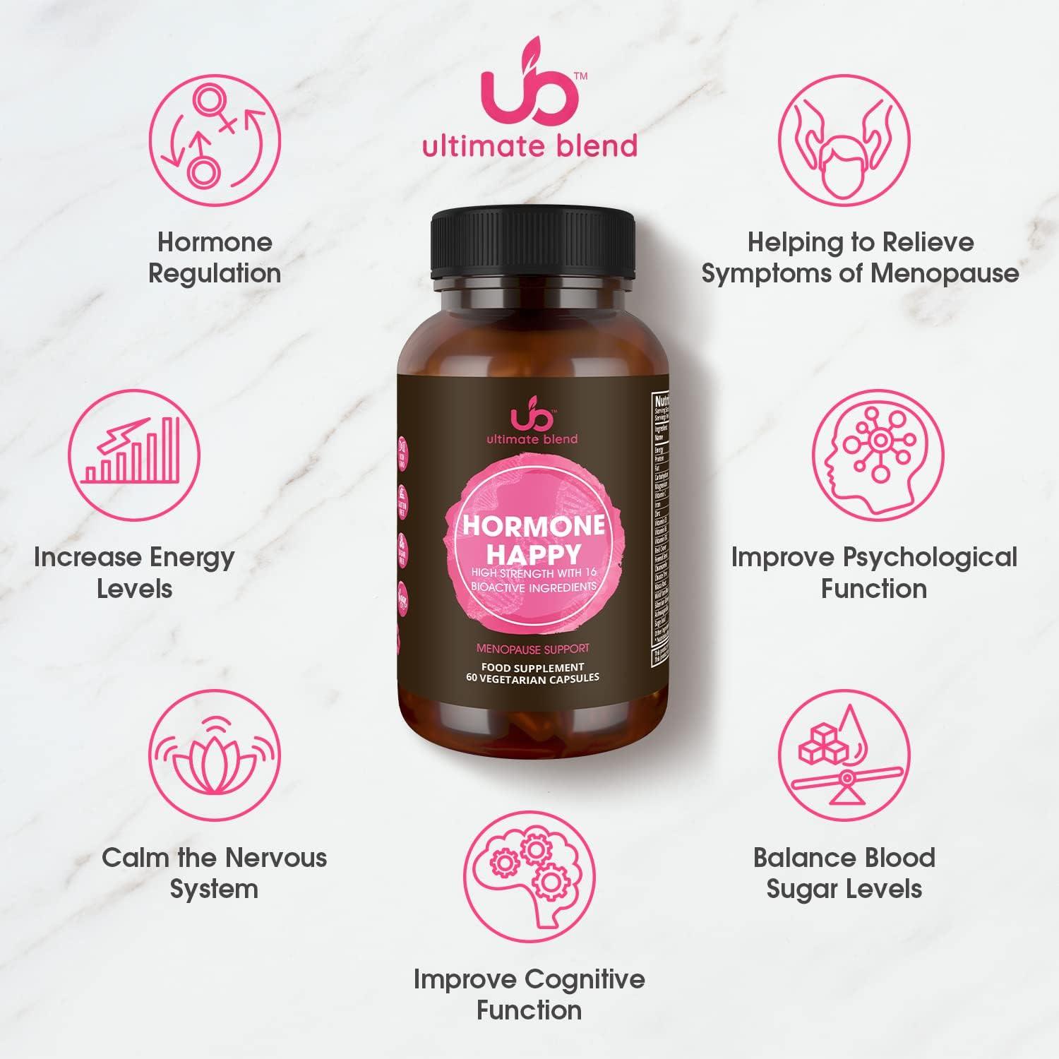 Menopause Supplements - Hormone Balance Formula | 60 Capsules with 16 ...