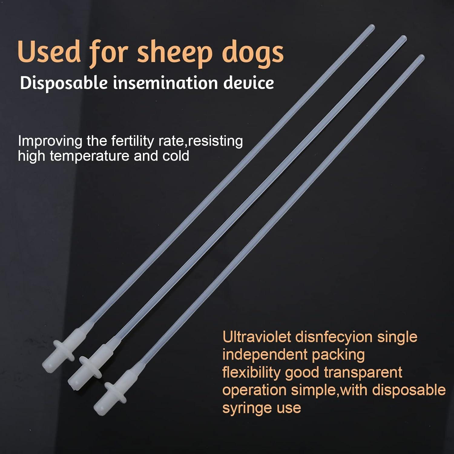 Artificial Insemination Tube Set for Dogs - 10 PVC Catheter Sheets for ...