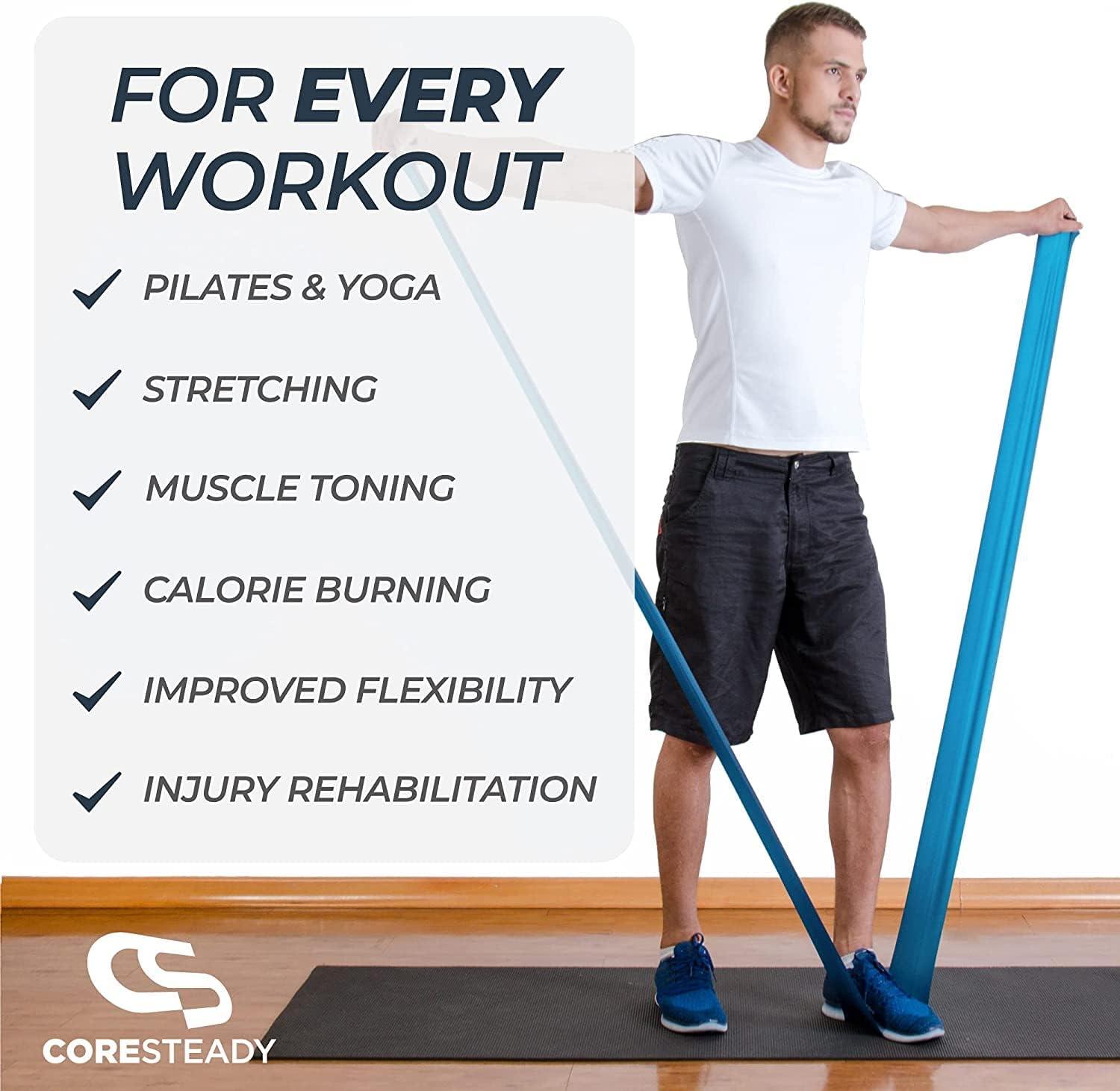 Coresteady Midnight Blue Resistance Band - 2 Metre Exercise Band for ...