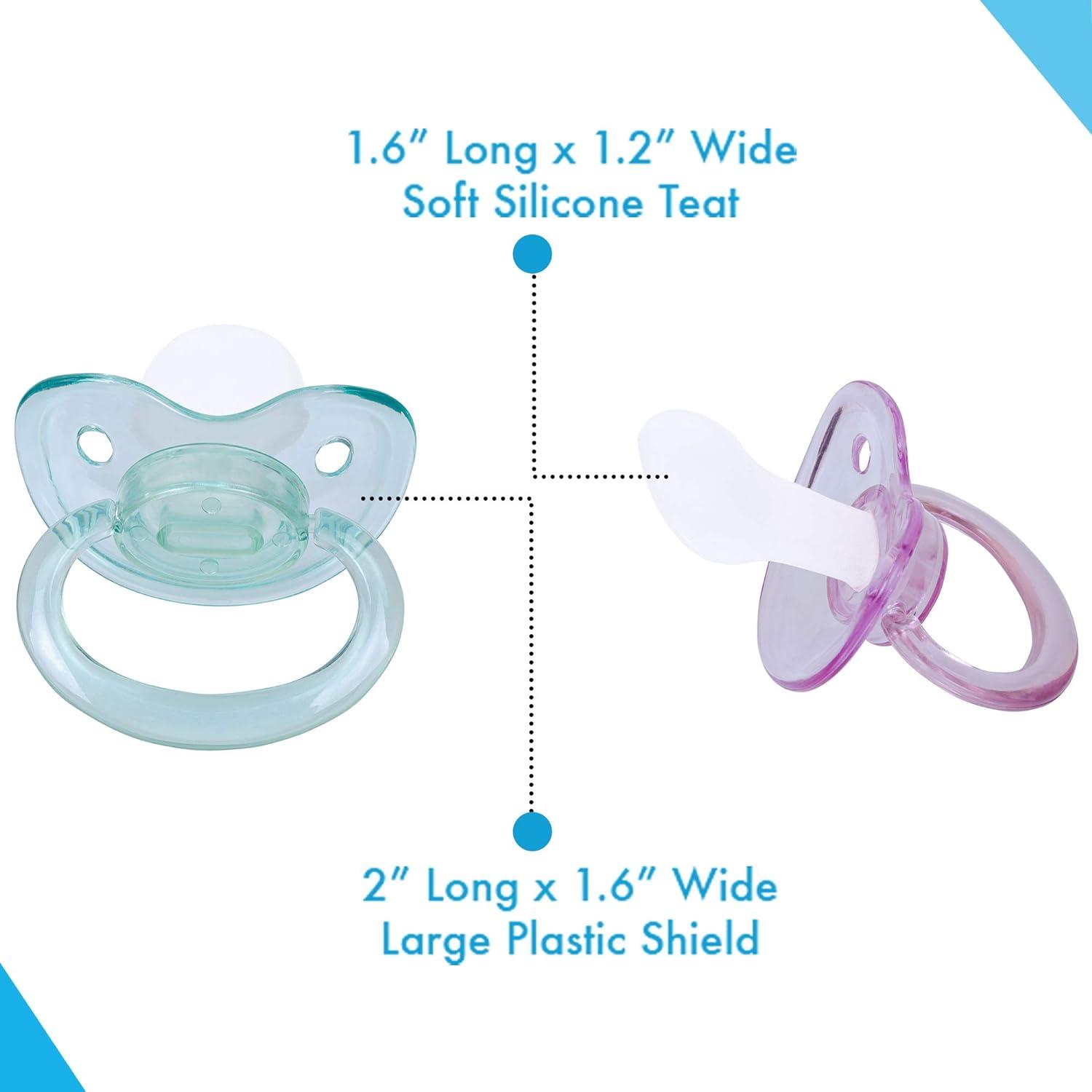 J&Or Original Adult Sized Pacifier Dummy - Three Color Pack - Ash Gray ...
