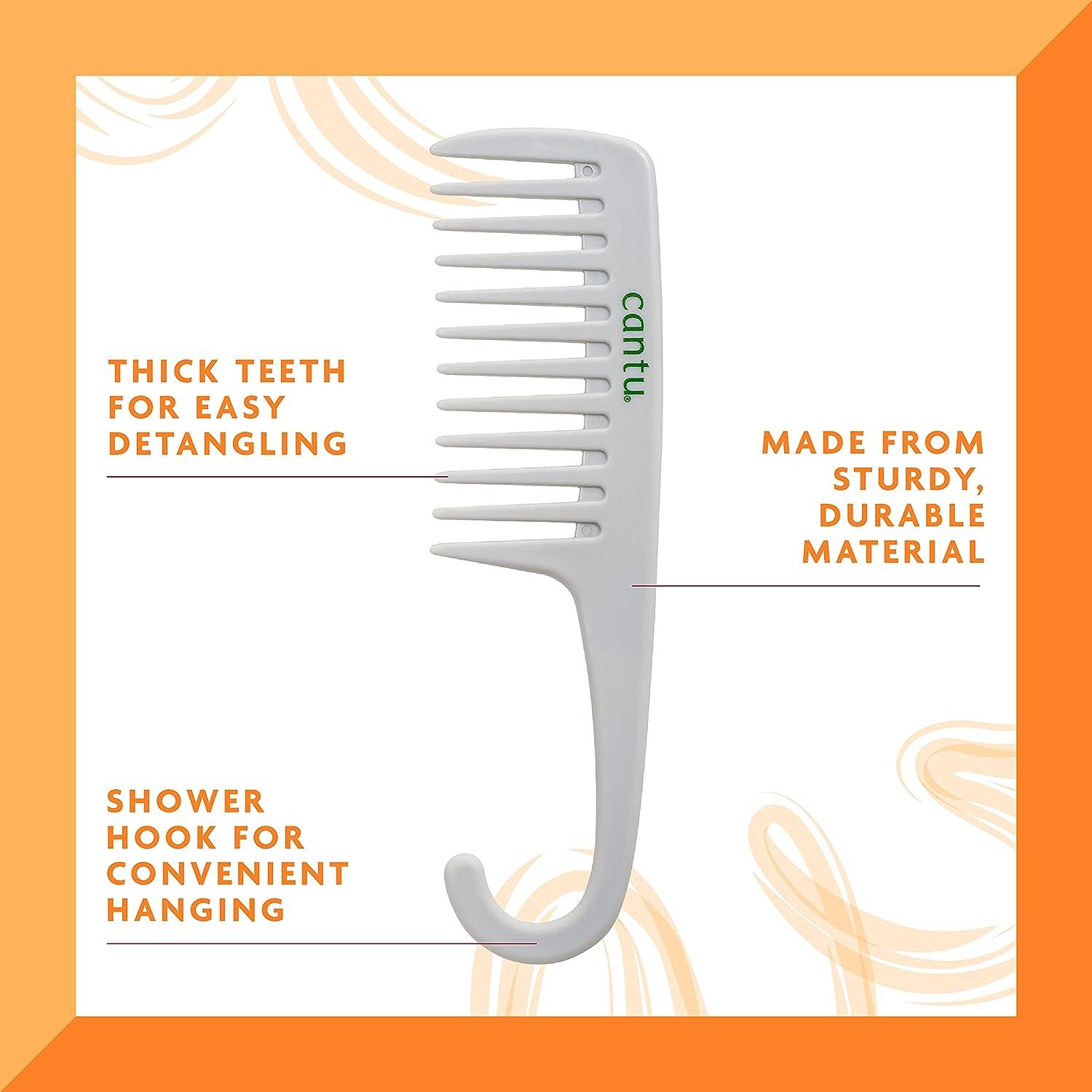 Cantu Sturdy Detangle Comb - Durable 1 Count for Tangle-Free Hair (Pack ...