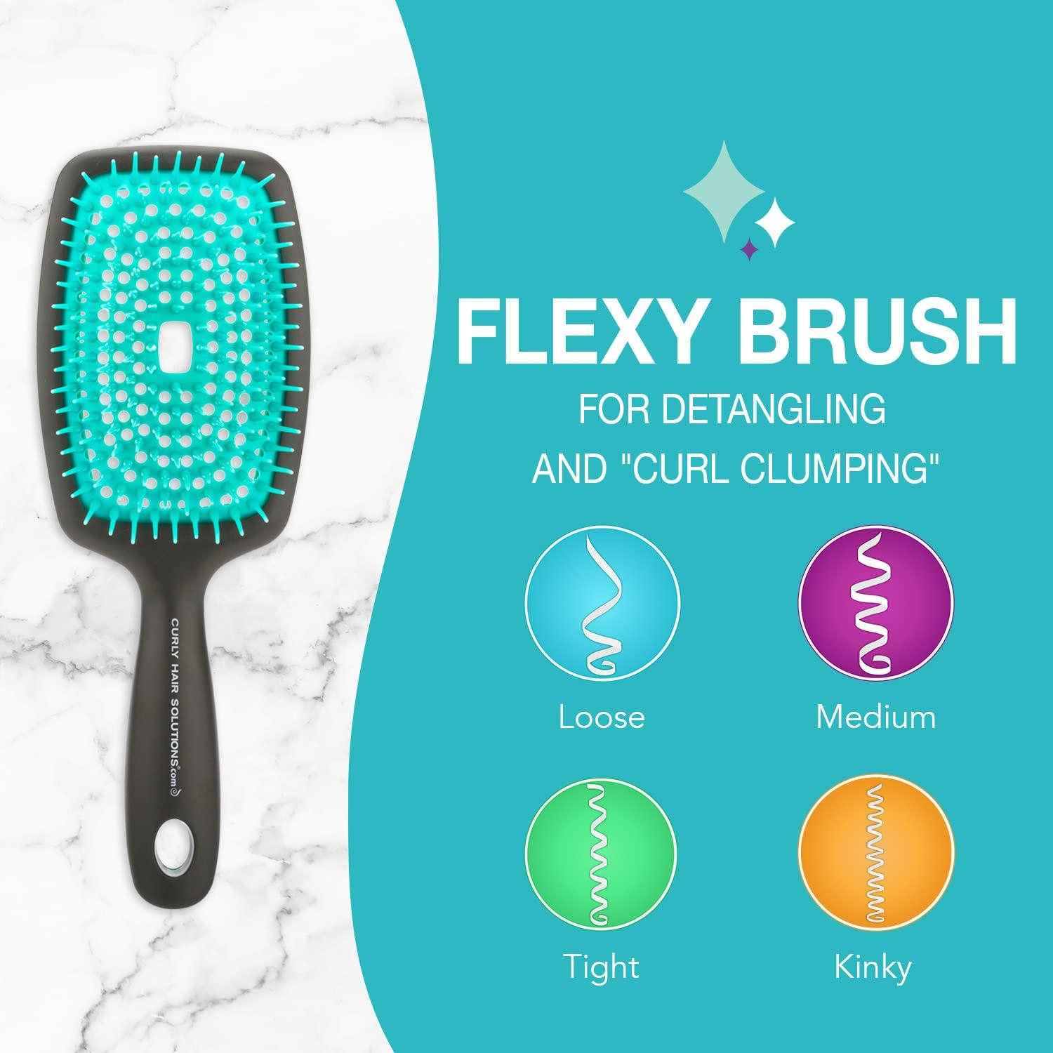 Curl Keeper Flexy Brush - Turquoise | Detangle & Clump Curls | Buy Now ...