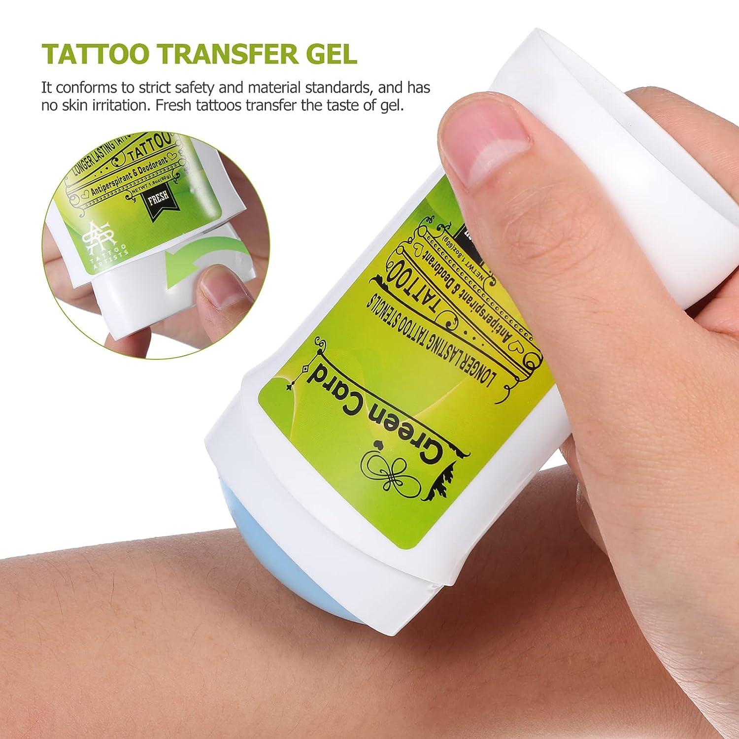 Healeved Tattoo Transfer Paper and Gel Set with Cream Gel and 50 ...