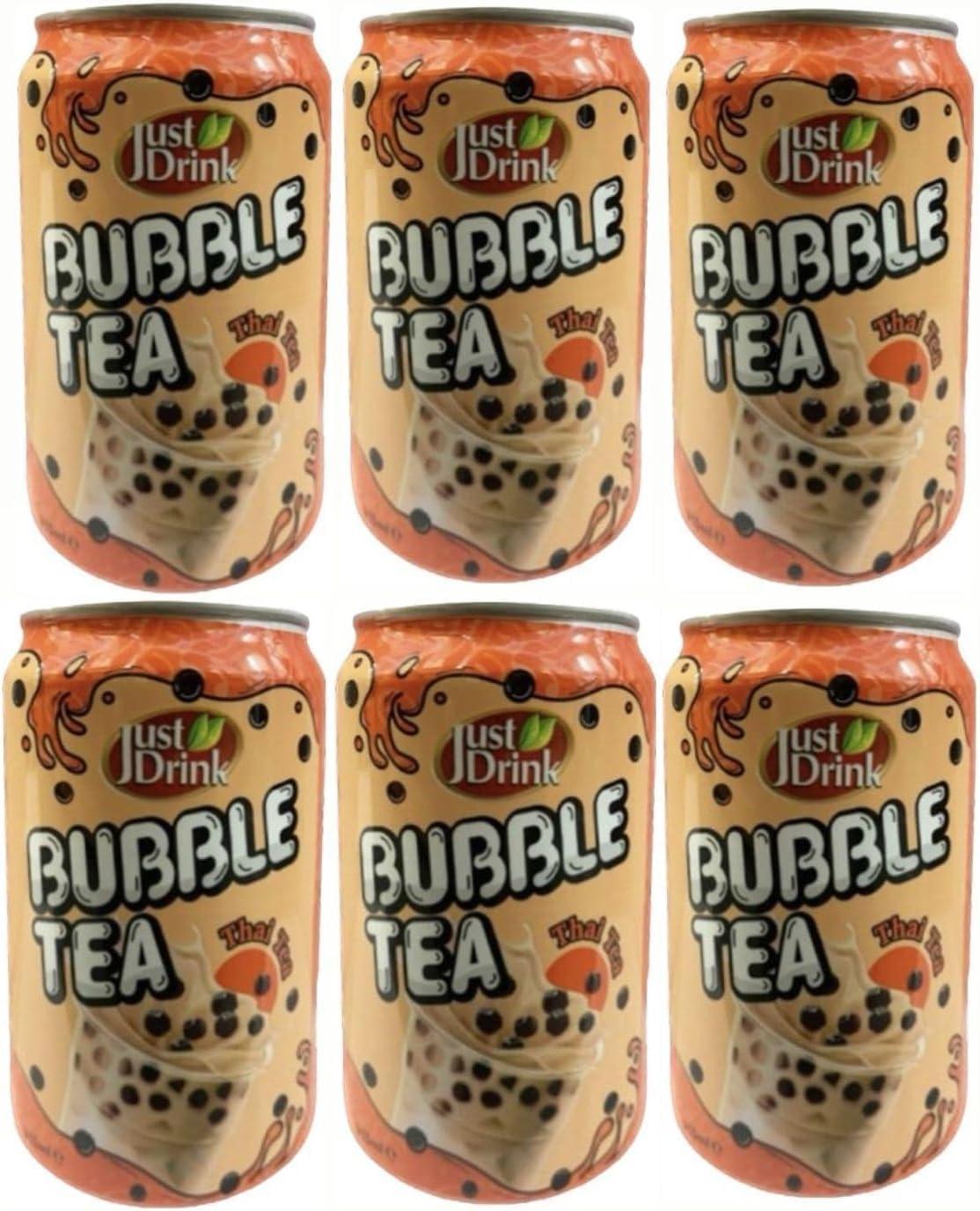 BUBBLE TEA Thai Tea Flavour 315ml (Just Drink) (Pack Of 6) Delicious ...