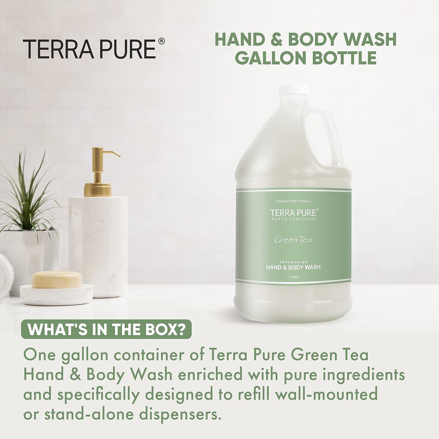 Terra Pure Green Tea Hotel Hand & Body Wash - 1 Gallon Refill for ...