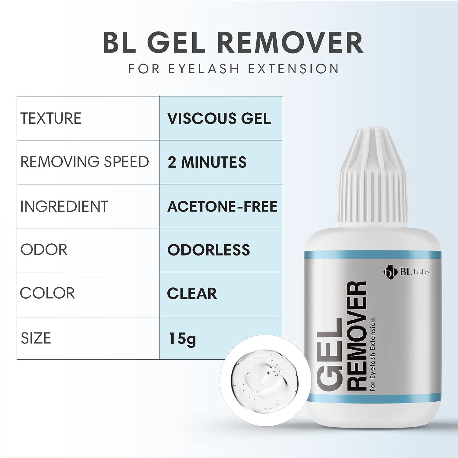 BL Lashes Blink Eyelash Extension Gel Remover 15g | Acetone-Free ...
