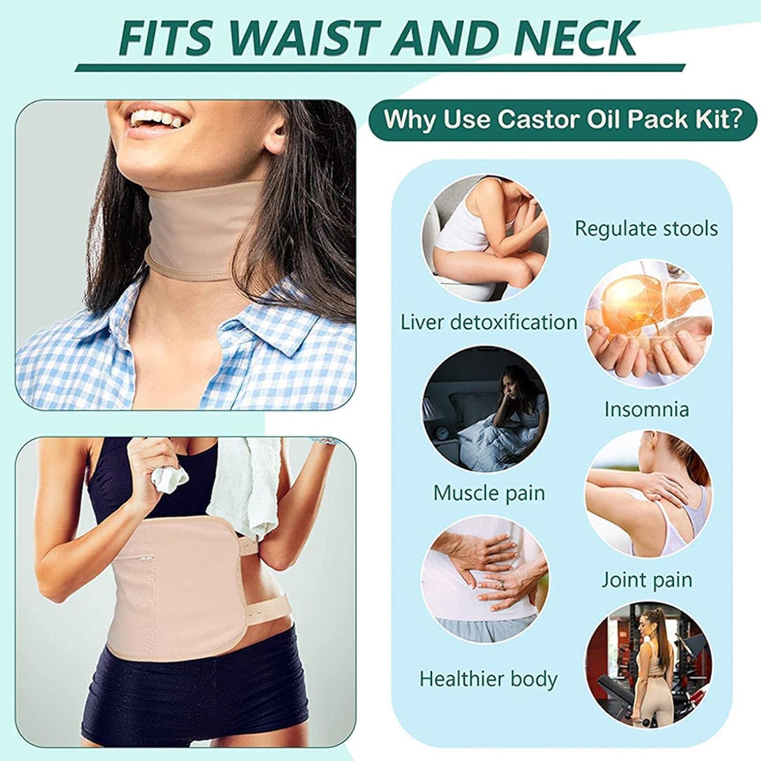 Buy Reusable Castor Oil Packs for Liver Detox | Convenient Bio-Ribinus ...