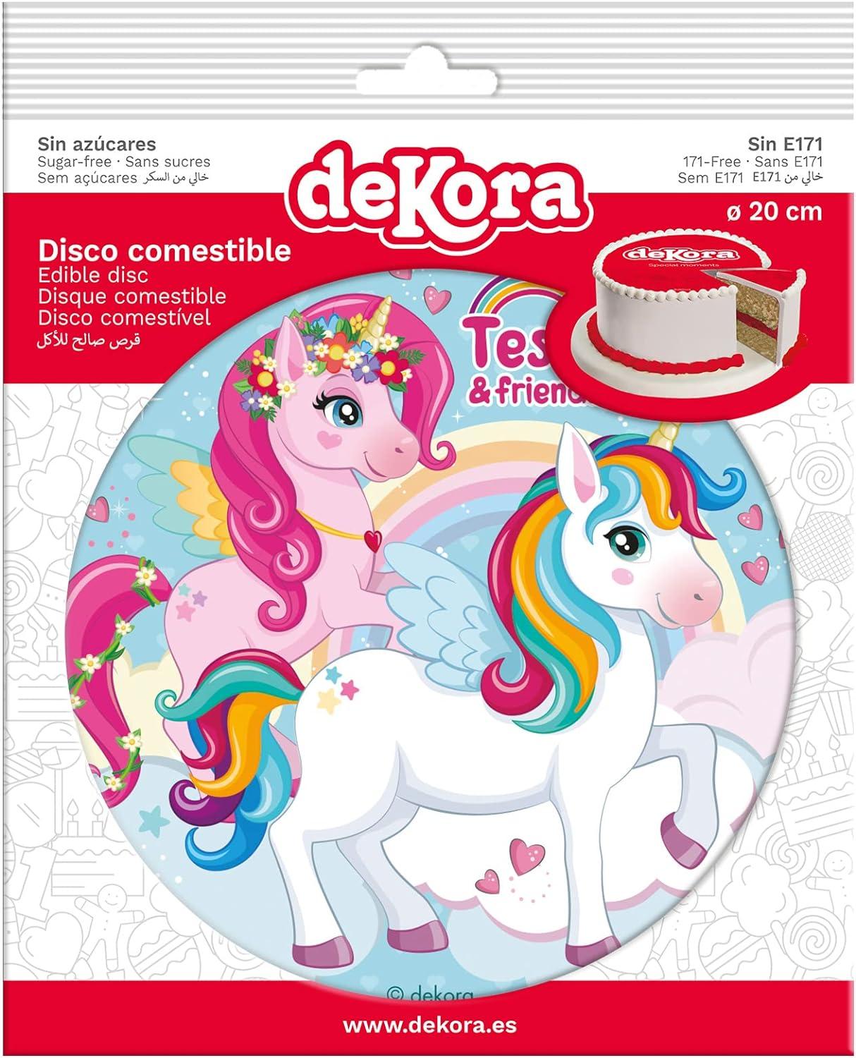Dekora - Unicorn Edible Image - Children's Birthday Cake Topper ...