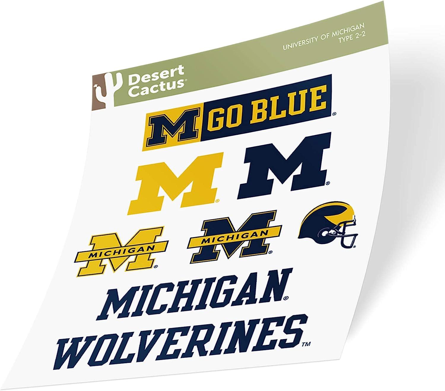 University of Michigan Wolverines Vinyl Sticker | UM U of M Decal for ...
